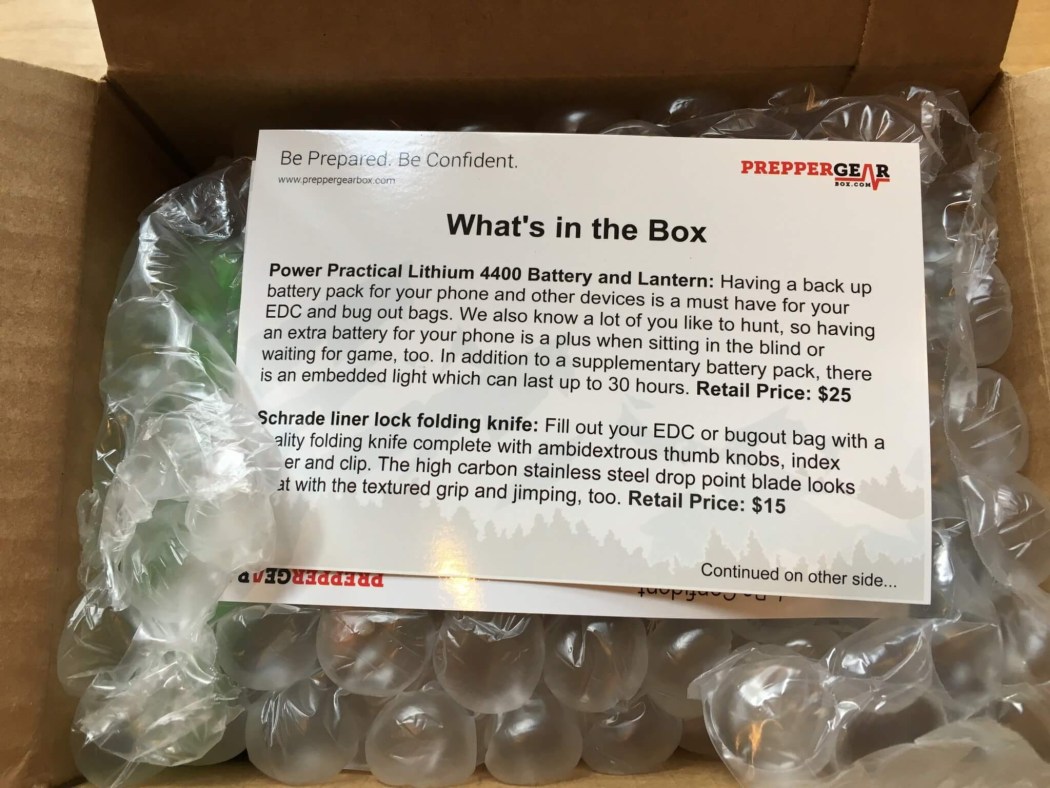 Prepper Gear Box July 2016 Subscription Box Review & Coupon - Hello ...