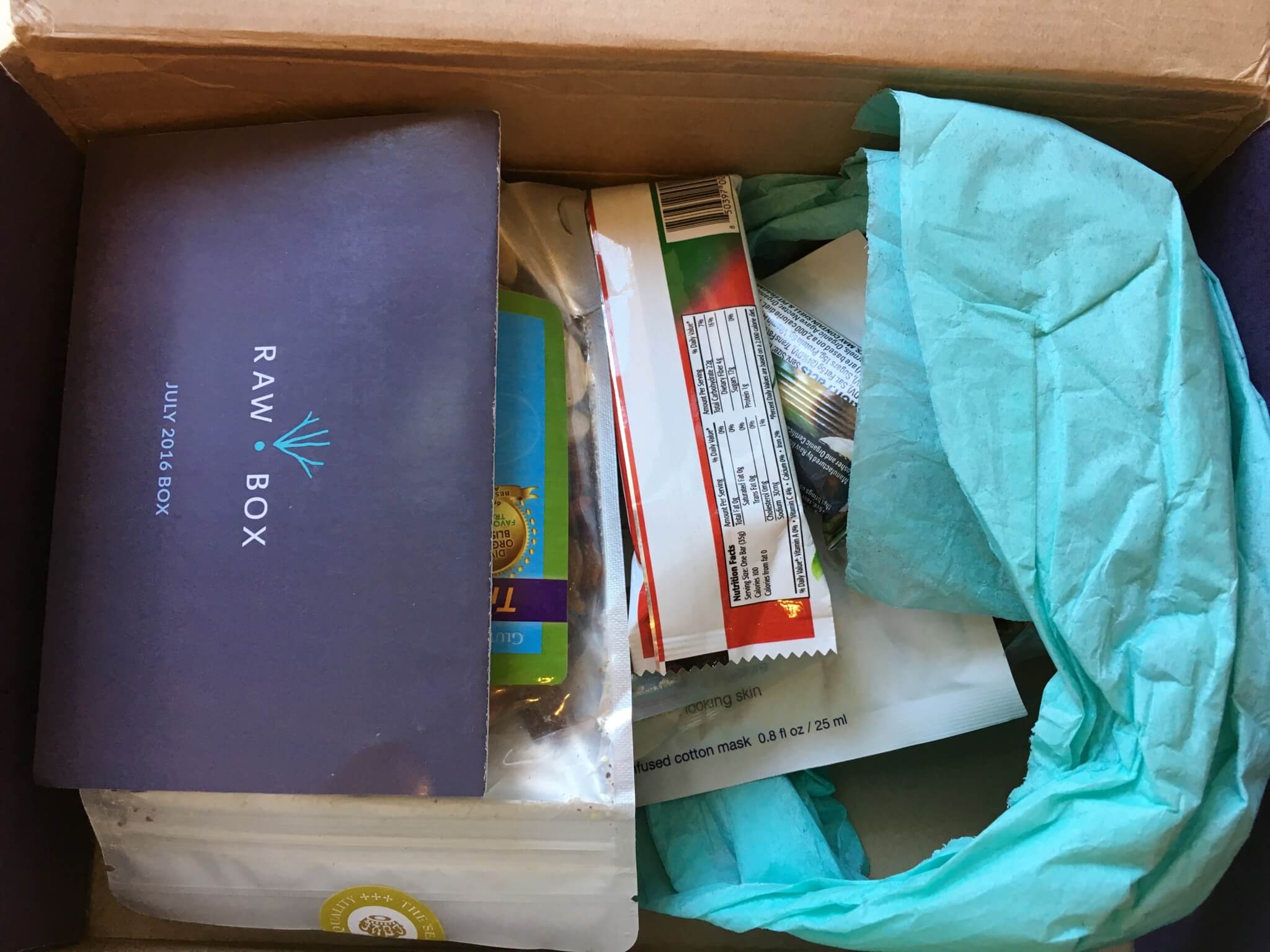 Raw Box July 2016 Subscription Box Review + Coupon - Hello Subscription