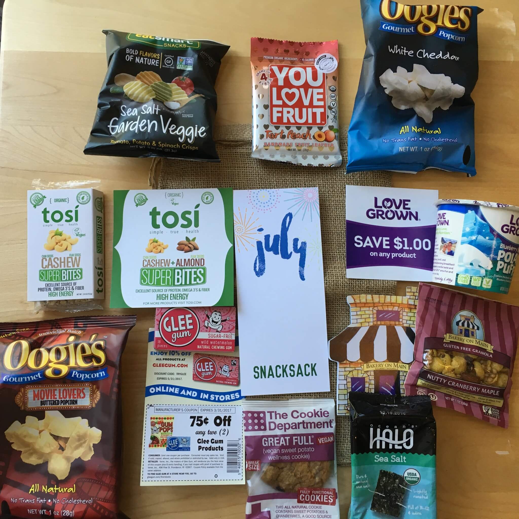 Snack Sack July 2016 Subscription Box Review & Coupon - Hello Subscription