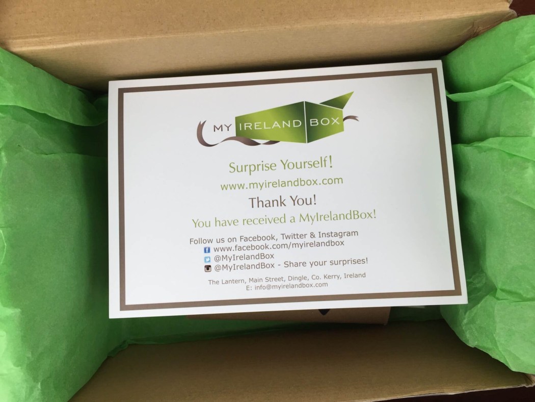 My Ireland Box July 2016 Subscription Box Review - Hello Subscription