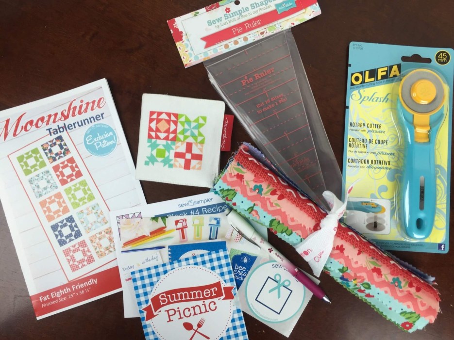 Sew Sampler July 2016 Subscription Box Review - Hello Subscription