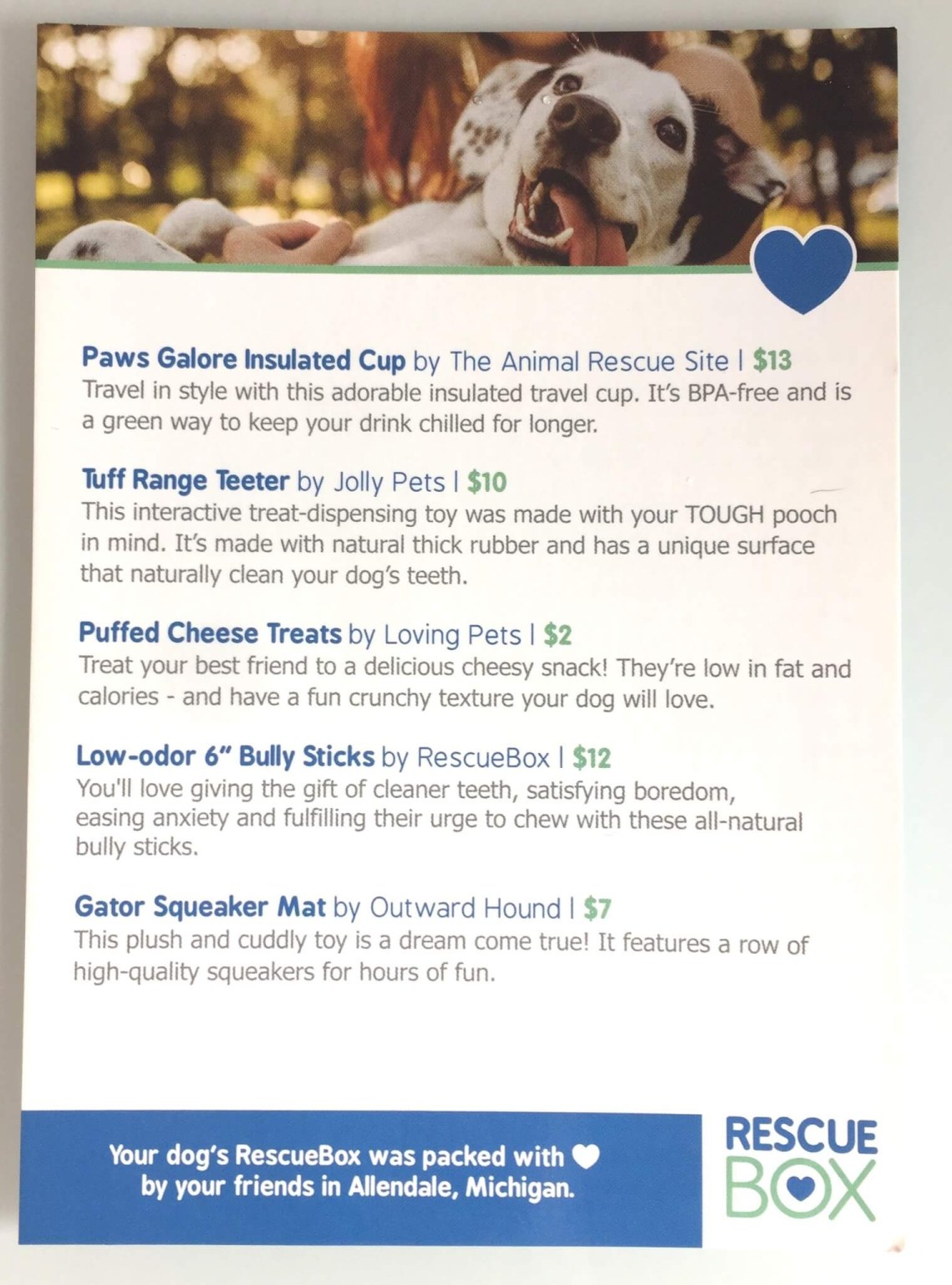 Rescue Box July 2016 Subscription Box Review - Hello Subscription