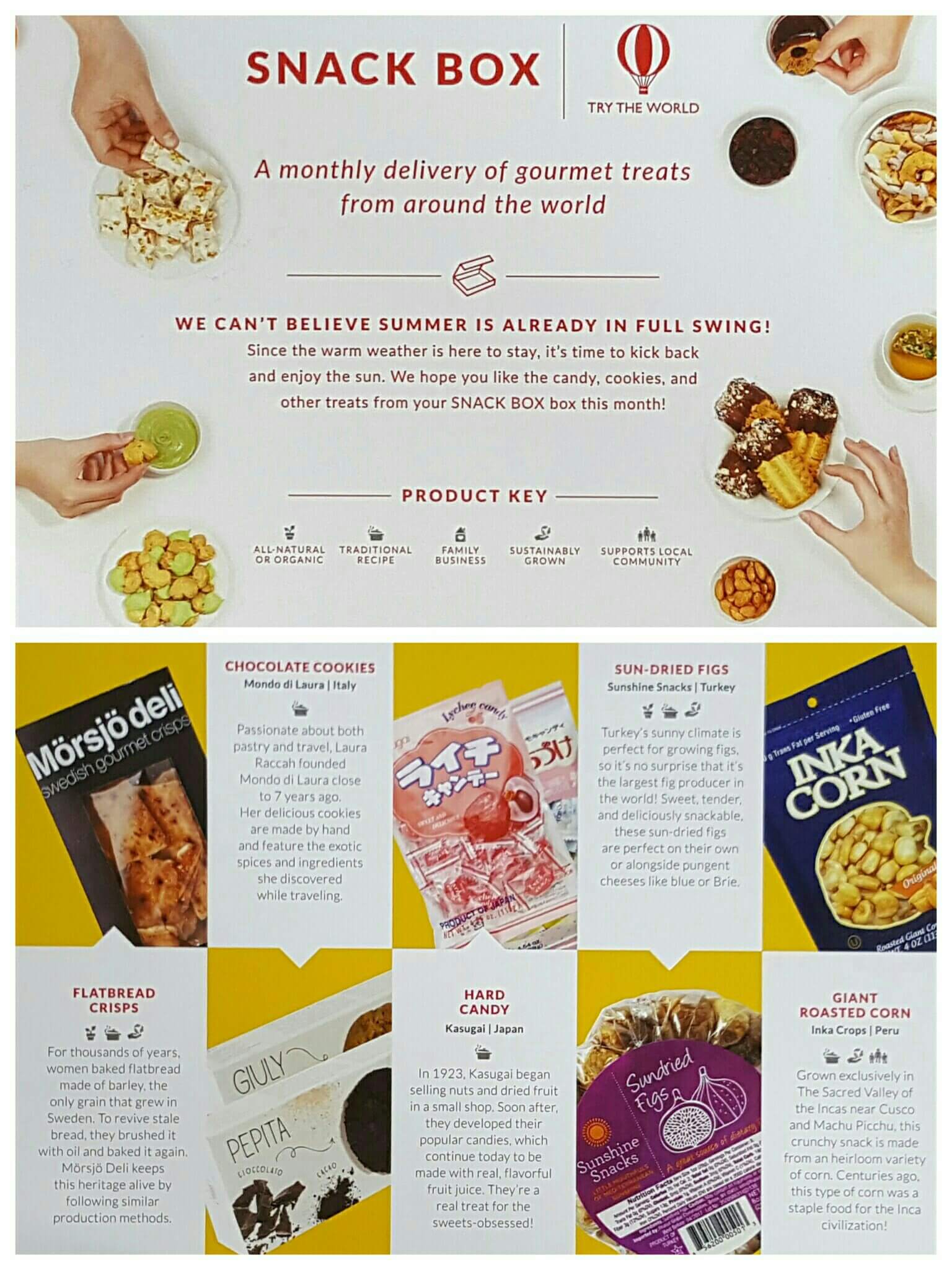 Try The World Snack Box July 2016 Subscription Box Review - Hello ...