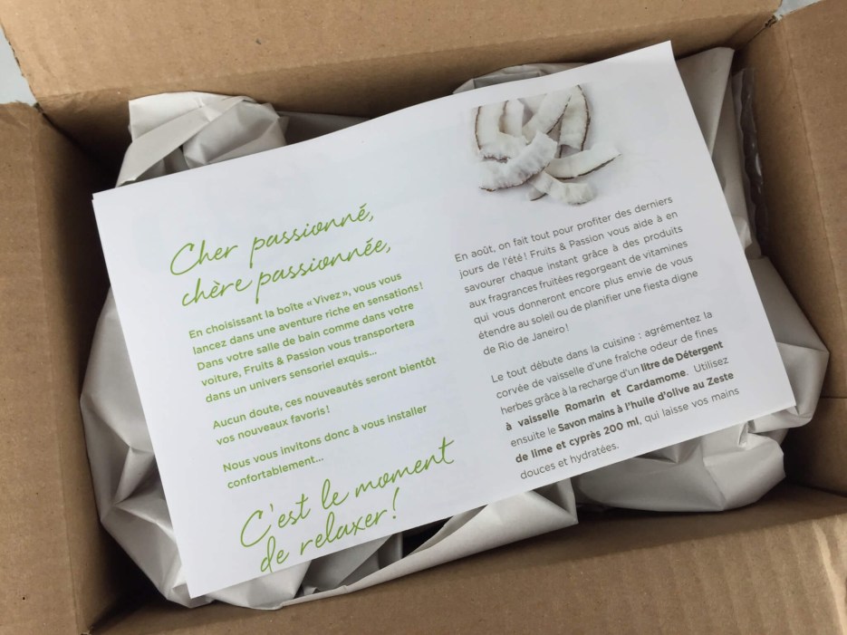 Fruits & Passion August 2016 Subscription Box Review - Live Your ...