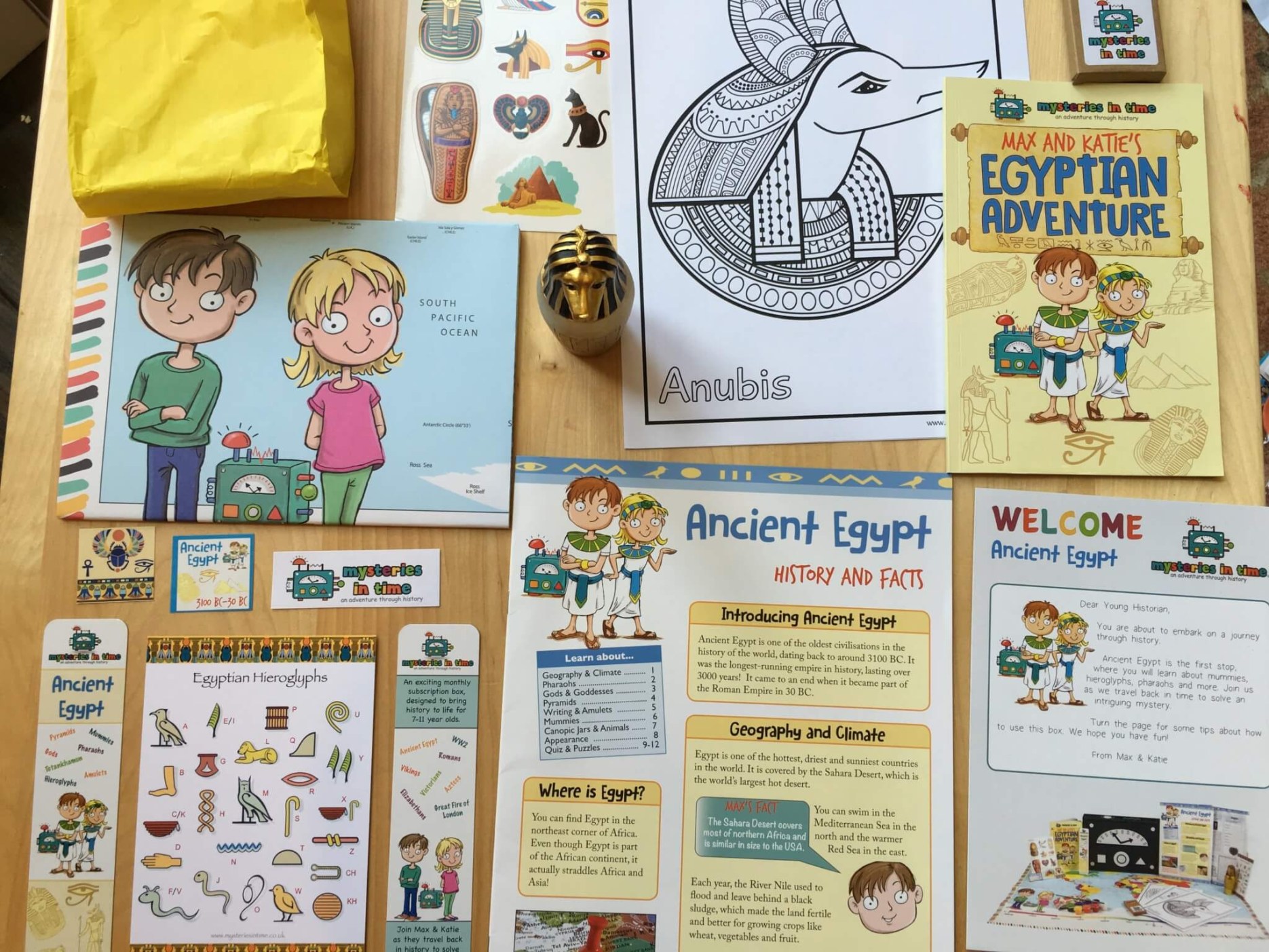 Mysteries in Time August 2016 Subscription Box Review + Coupon - Hello ...