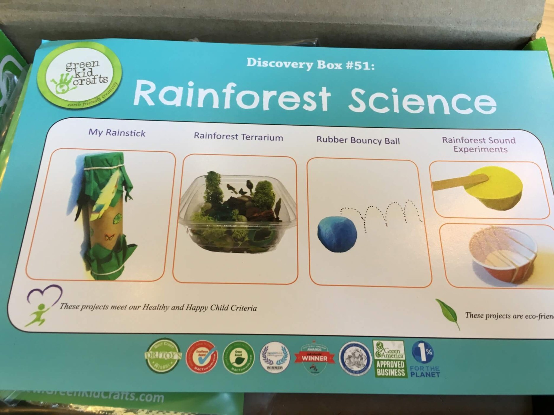 Green Kid Crafts August 2016 Rainforest Science Subscription Box Review ...