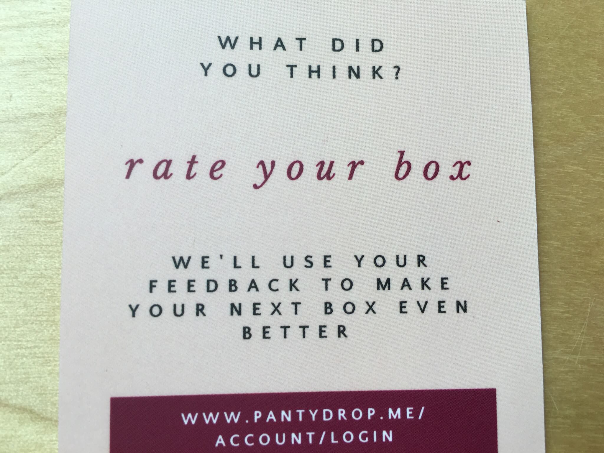 Panty Drop August 2016 Subscription Box Review & Coupon - Hello ...