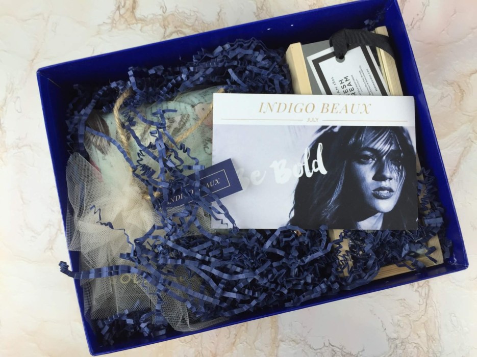 Indigo Beaux July 2016 Subscription Box Review - Hello Subscription