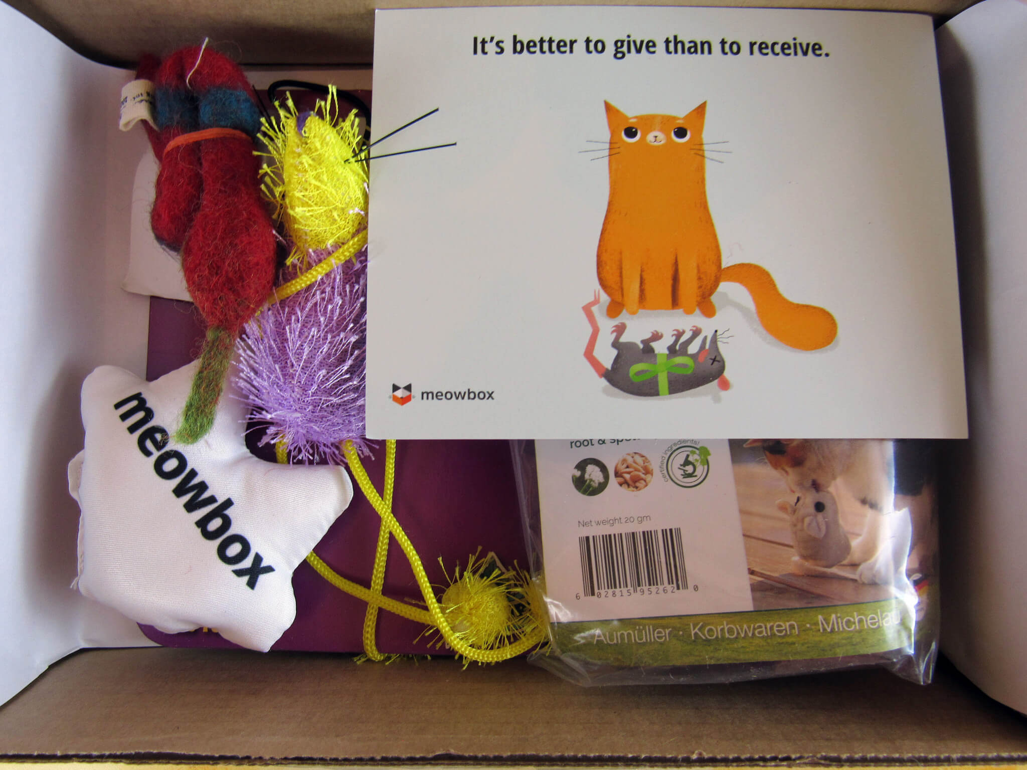 July 2016 Meowbox Subscription Box Review & Coupon - Hello Subscription