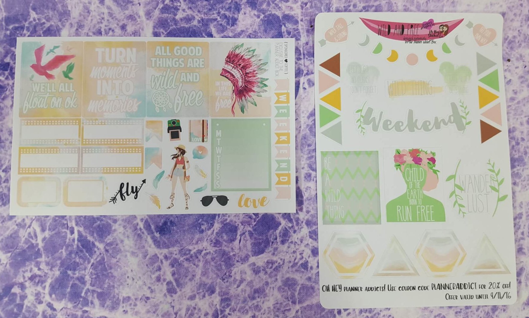 The Planner Addict Box August 2016 Subscription Box Review - Hello ...