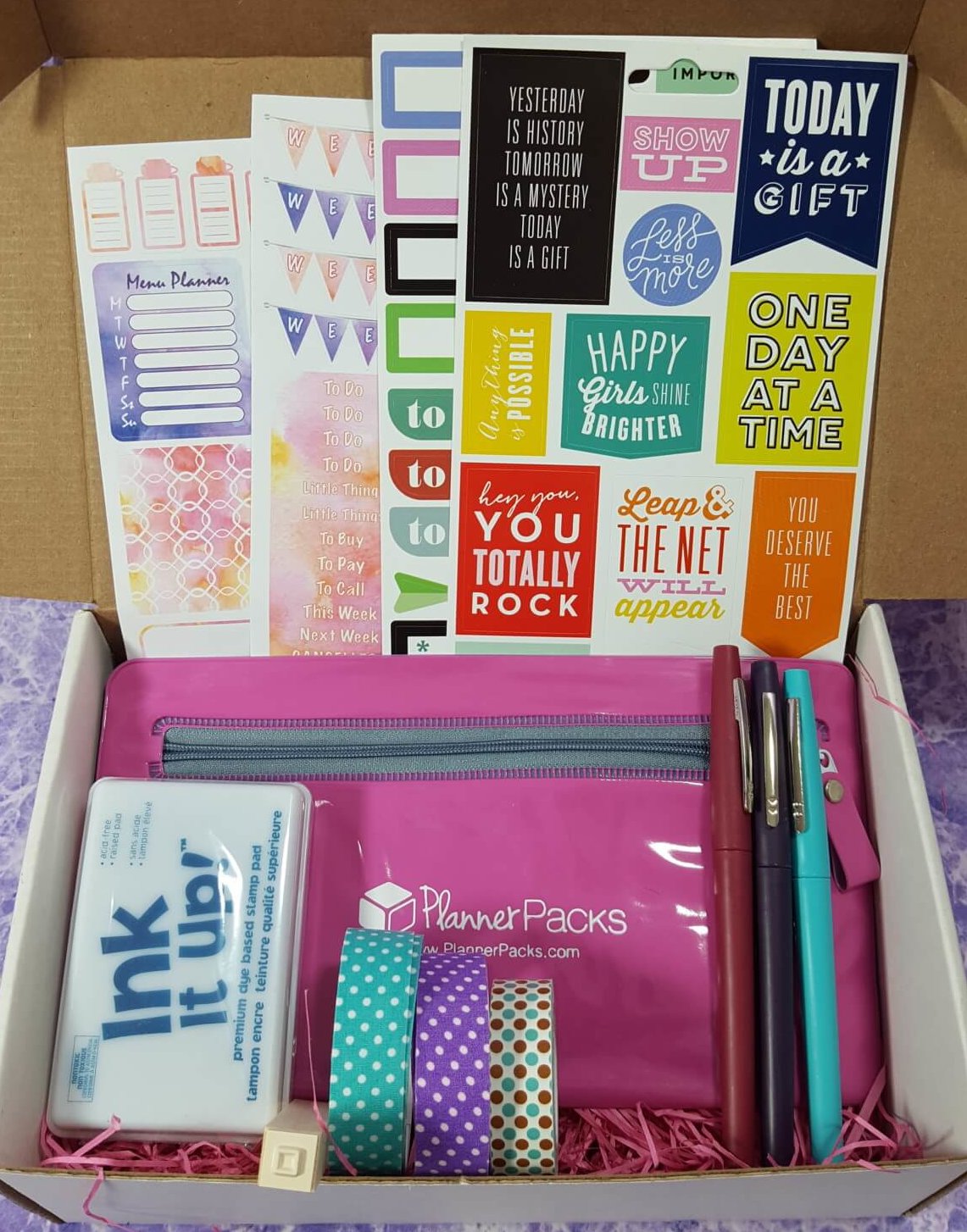 Planner Packs August 2016 Subscription Box Review & Coupon - Hello ...