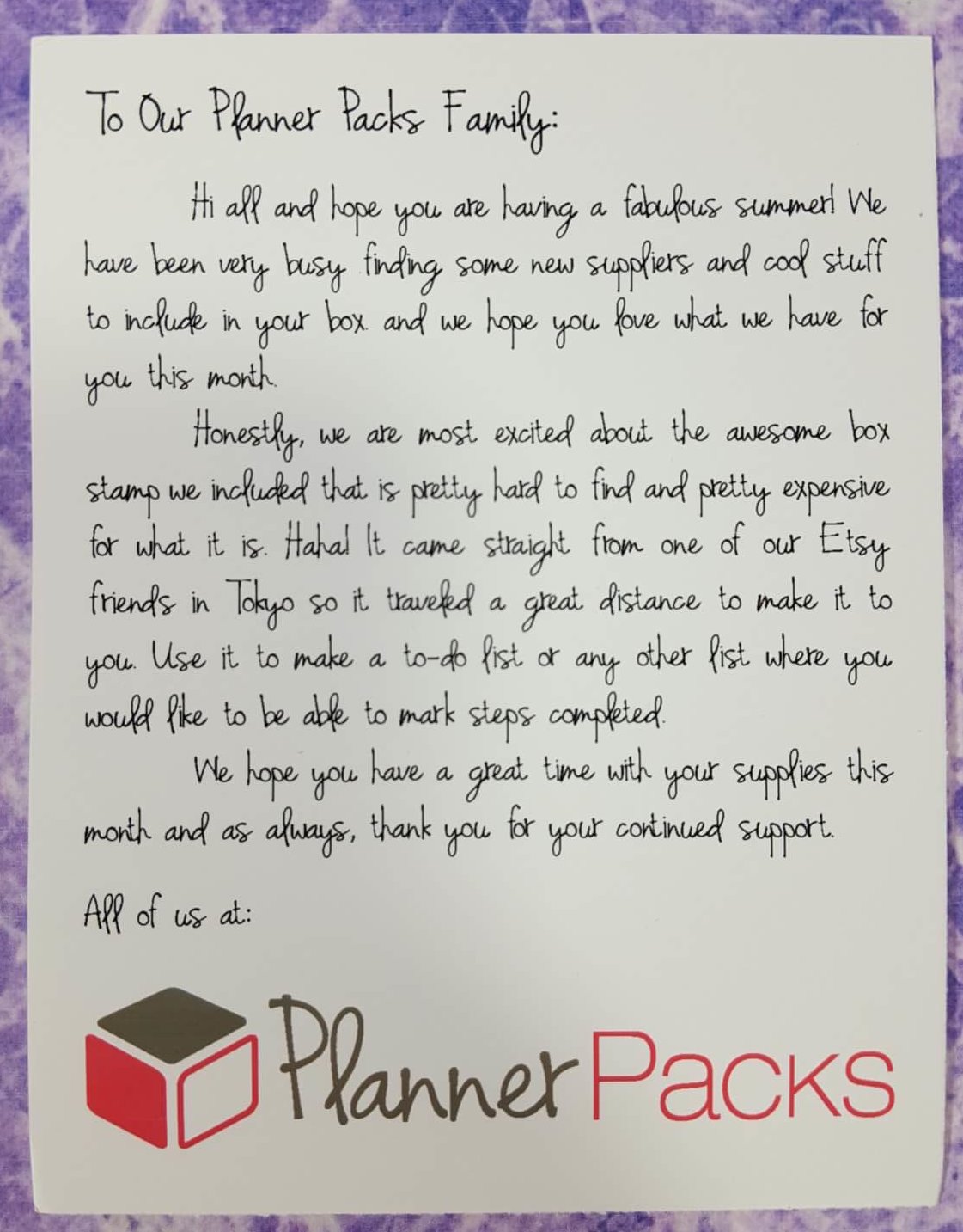 Planner Packs August 2016 Subscription Box Review & Coupon - Hello ...