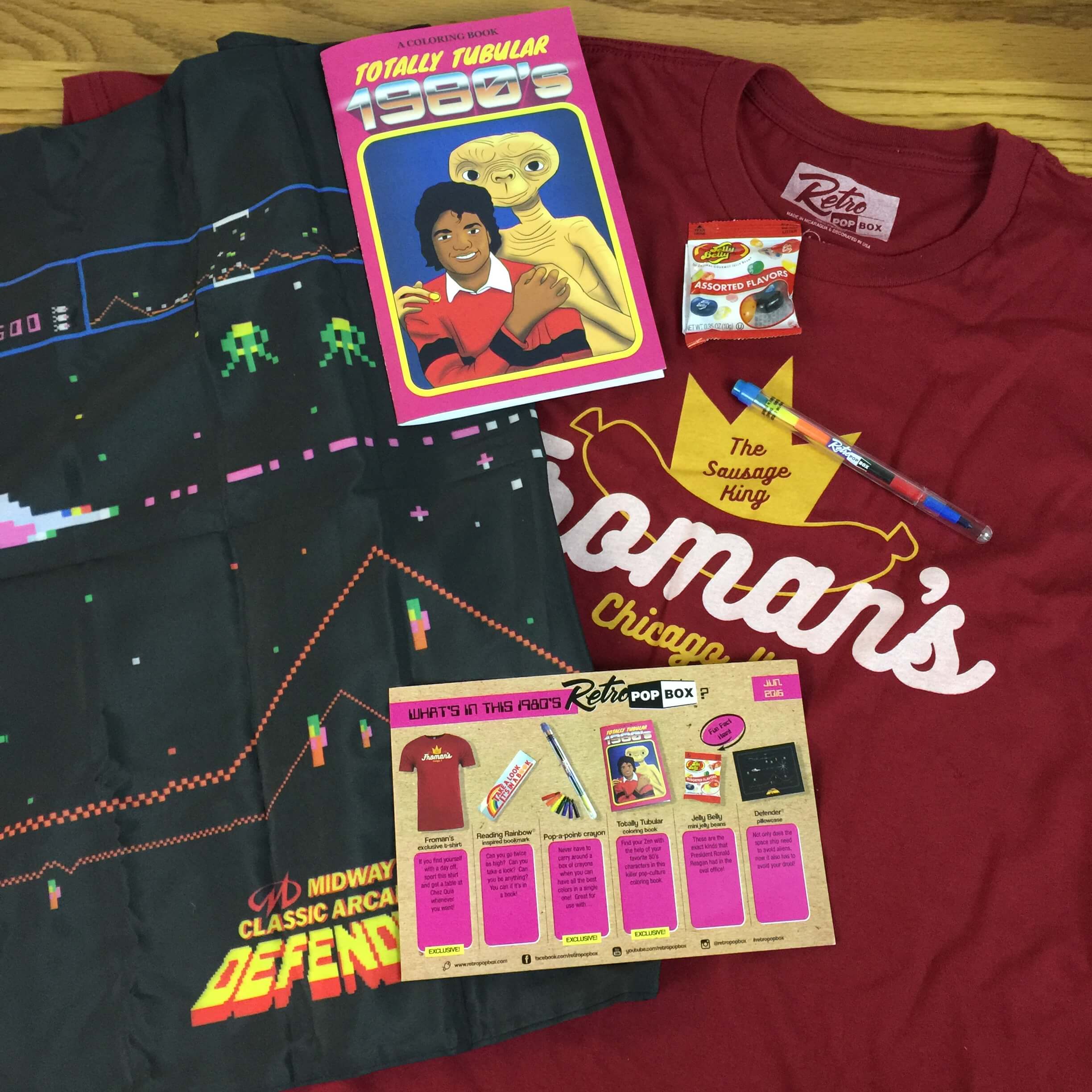 Retro Pop Box September 2016 Subscription Box Review & Coupon - 80s Box ...