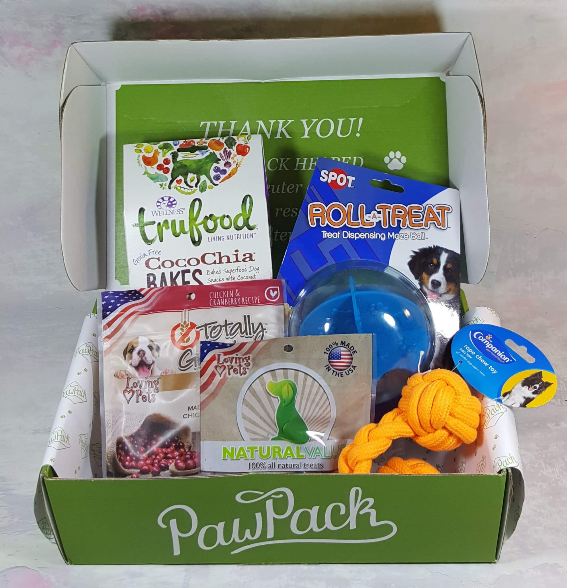 PawPack Dog Subscription Box Review + Coupon - August 2016 - Hello ...