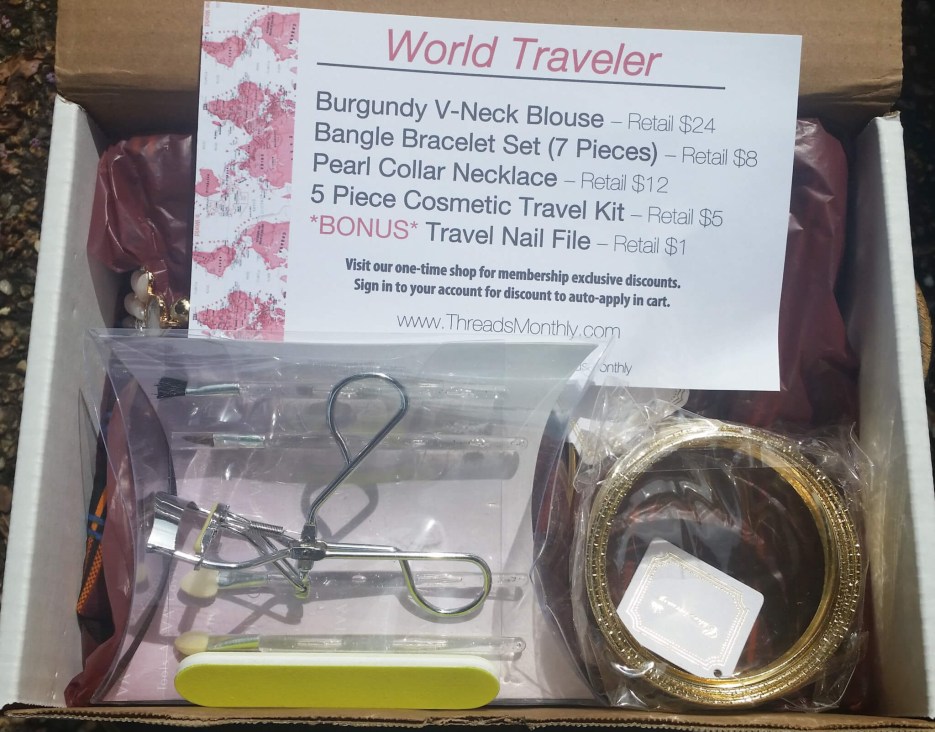 Threads Monthly September 2016 Subscription Box Review - Hello Subscription