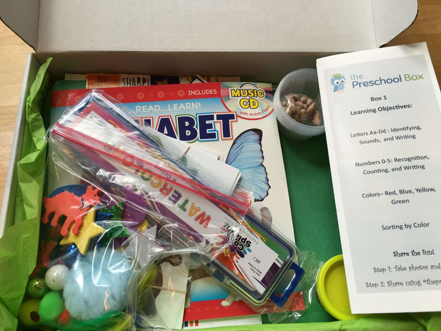 The Preschool Box October 2016 Subscription Box Review - Box 1 - Hello ...