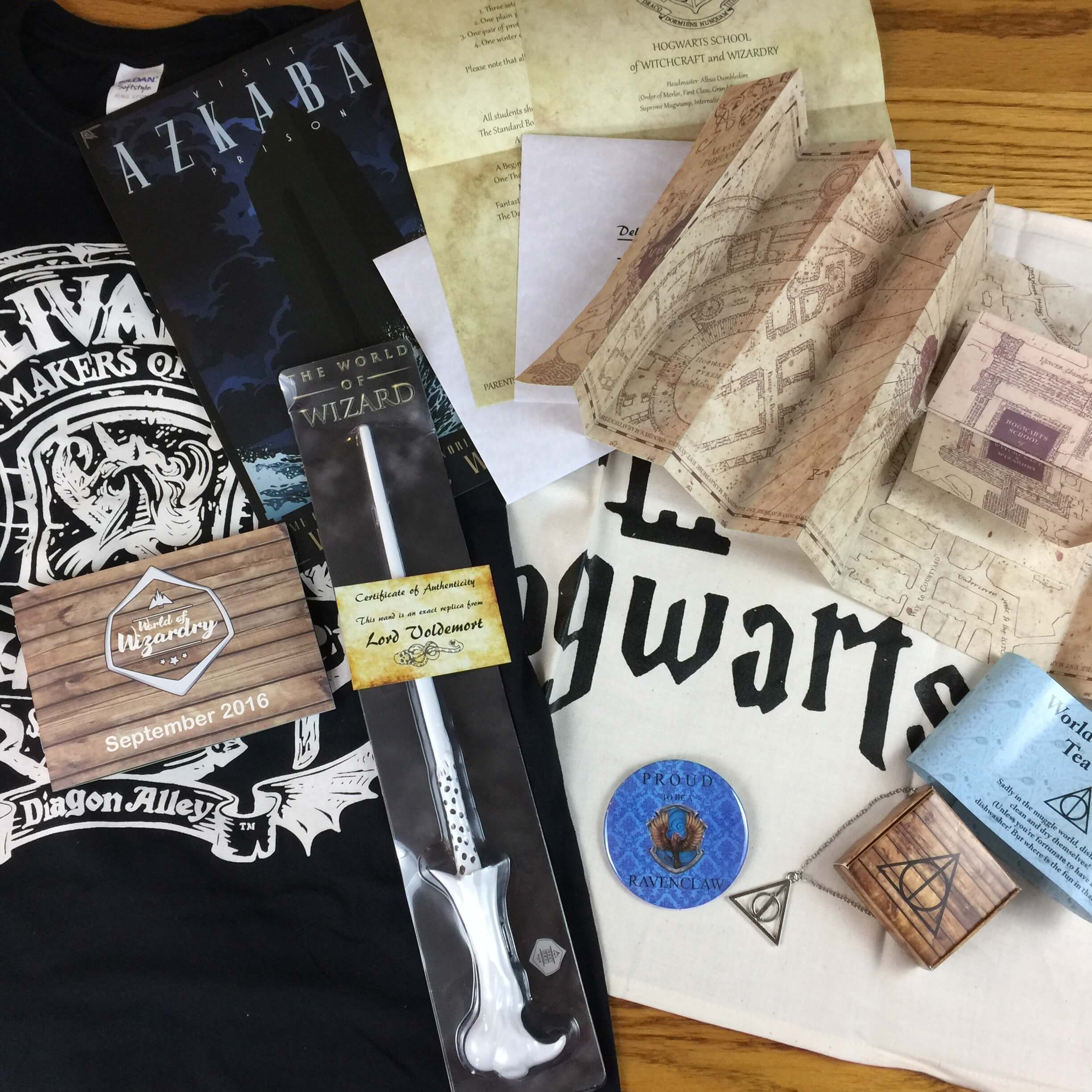 Geek Gear World of Wizardry September 2016 Subscription Box Review ...