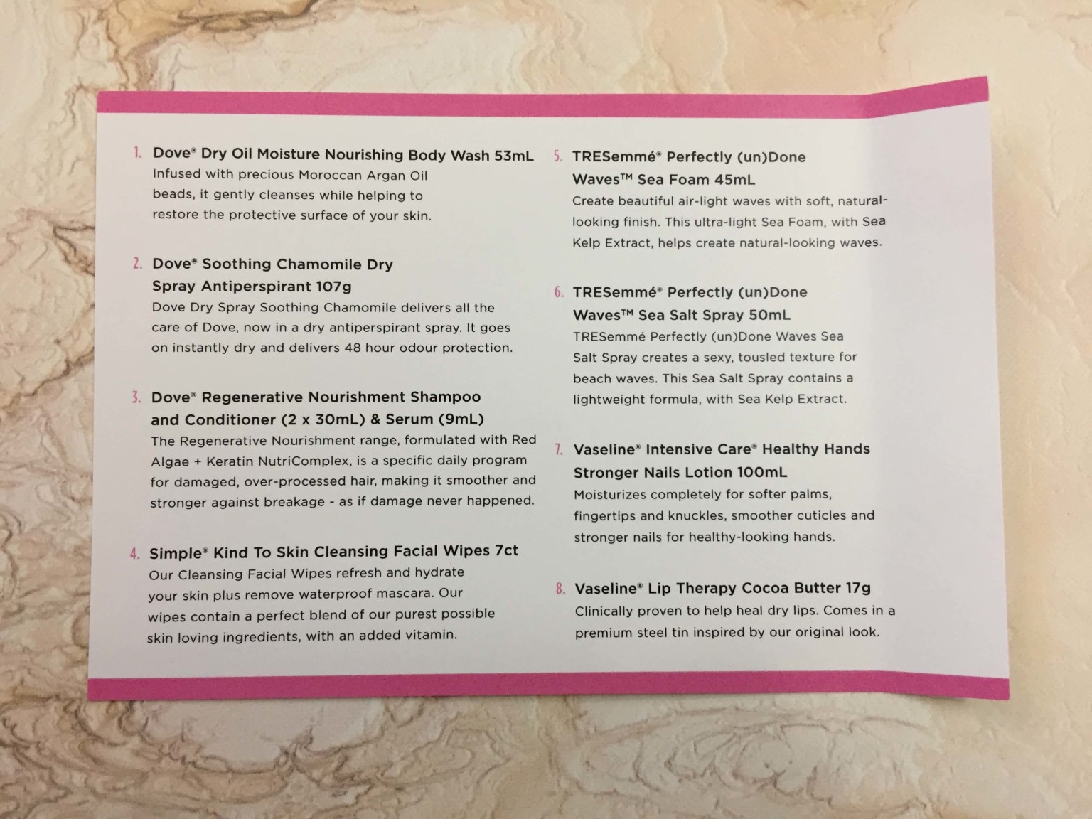 Unilever Trends Limited Edition Topbox Subscription Box Review - Hello ...