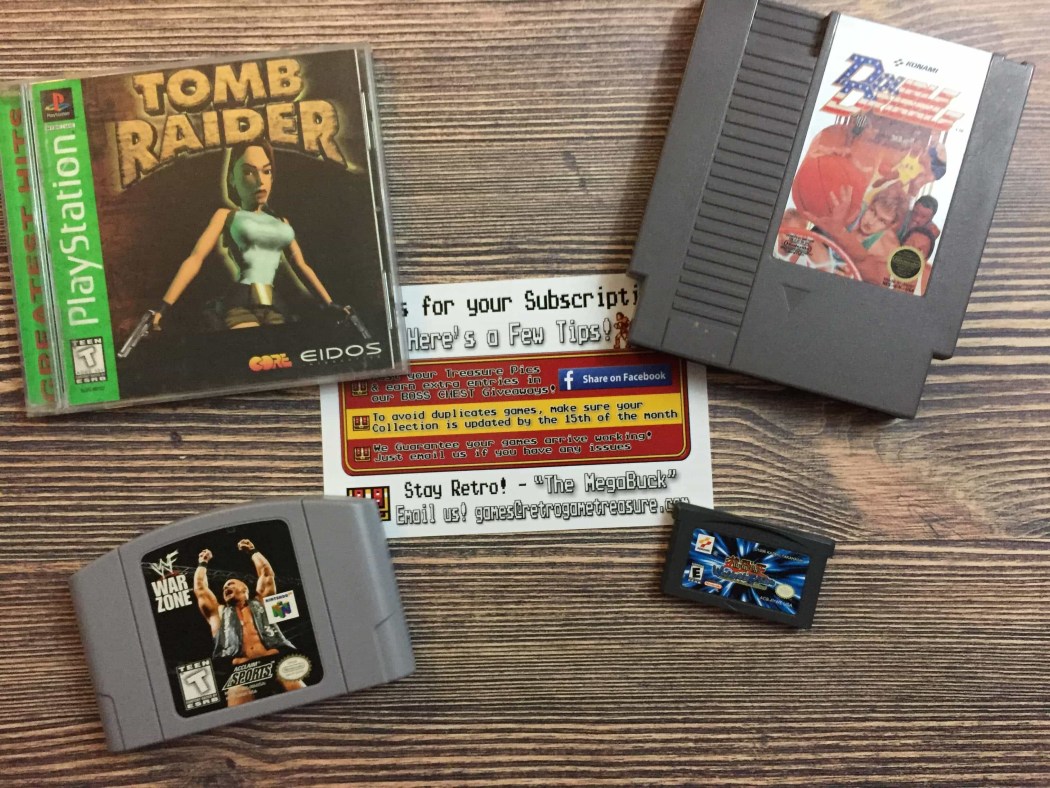 Retro Game Treasure August 2016 Subscription Box Review - Hello ...