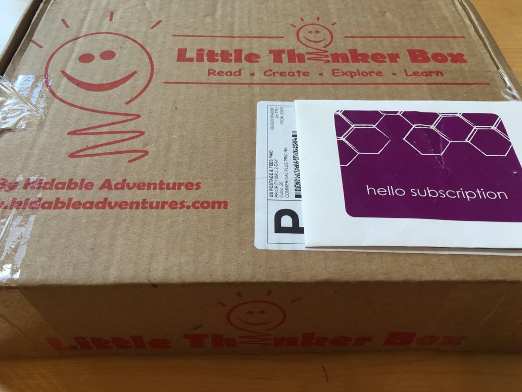 August 2016 Little Thinker Box Subscription Box Review - Hello Subscription