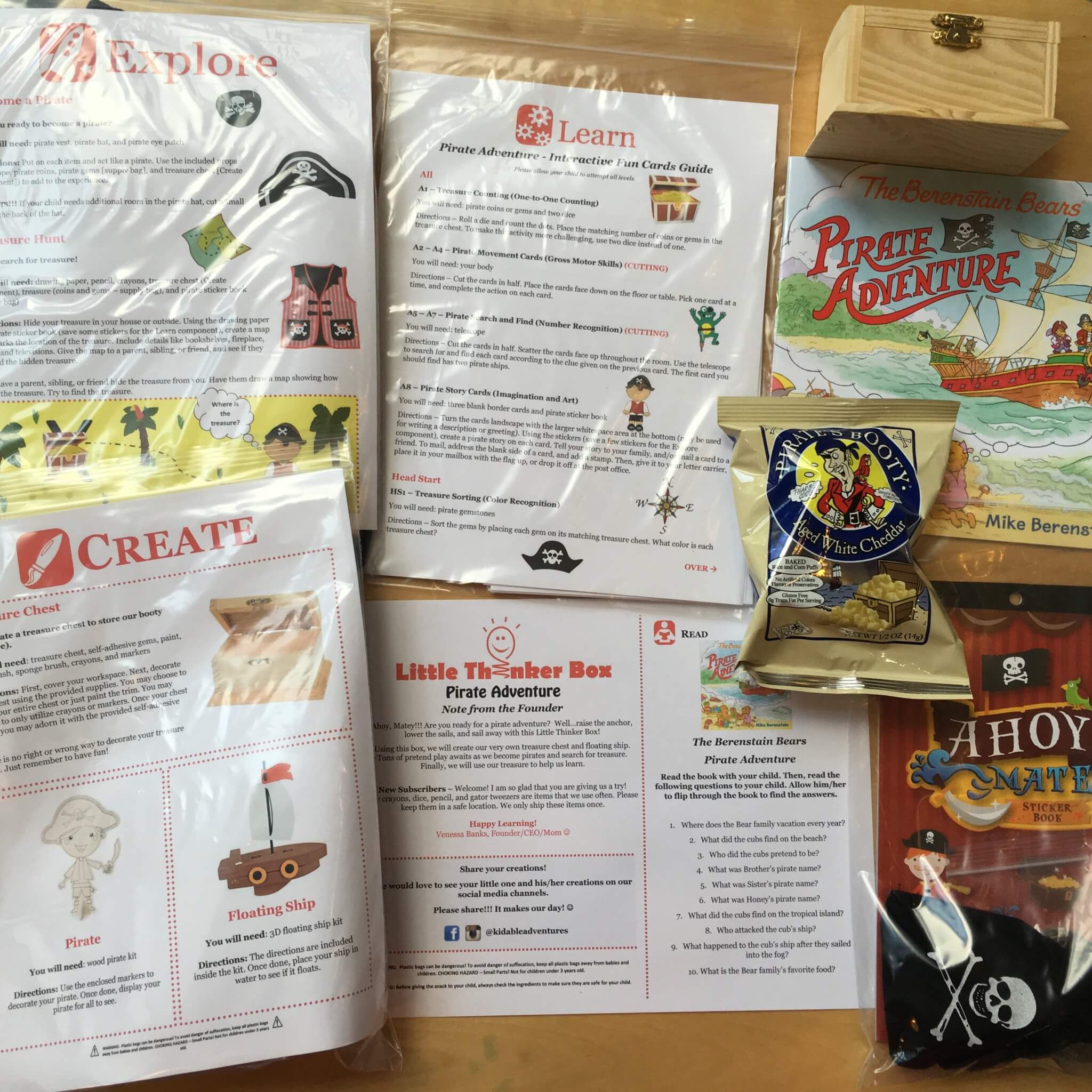 August 2016 Little Thinker Box Subscription Box Review - Hello Subscription