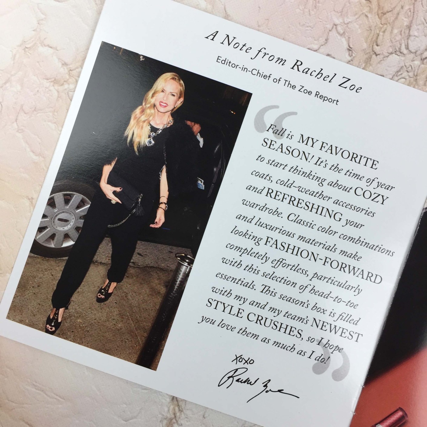 Rachel Zoe Box of Style Fall 2016 Subscription Box Review + Coupon ...