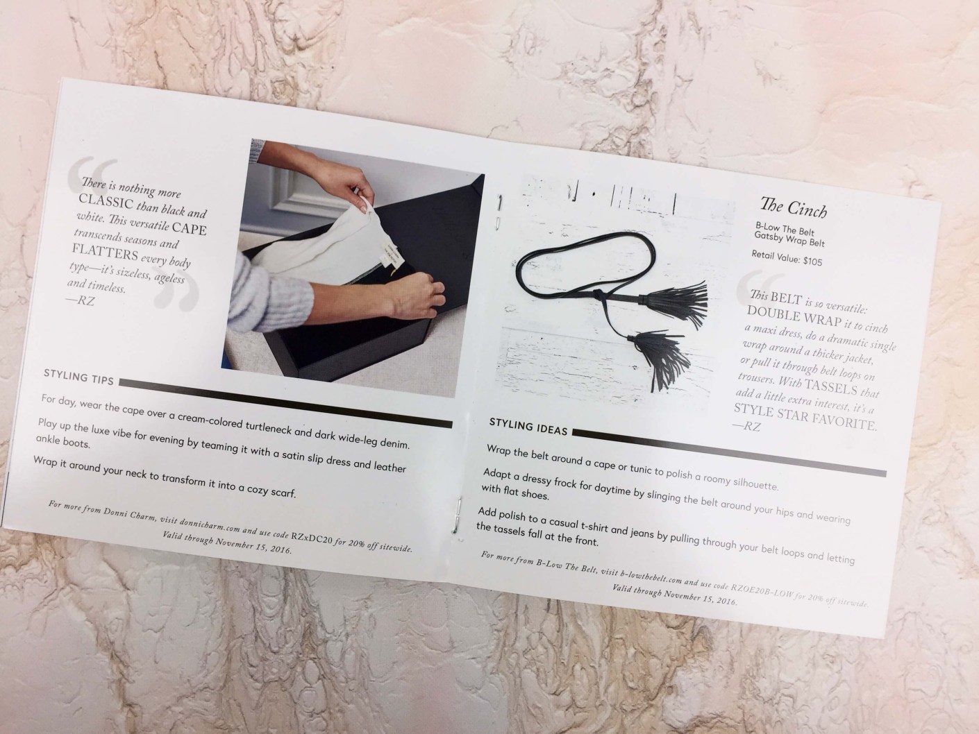 Rachel Zoe Box of Style Fall 2016 Subscription Box Review + Coupon ...