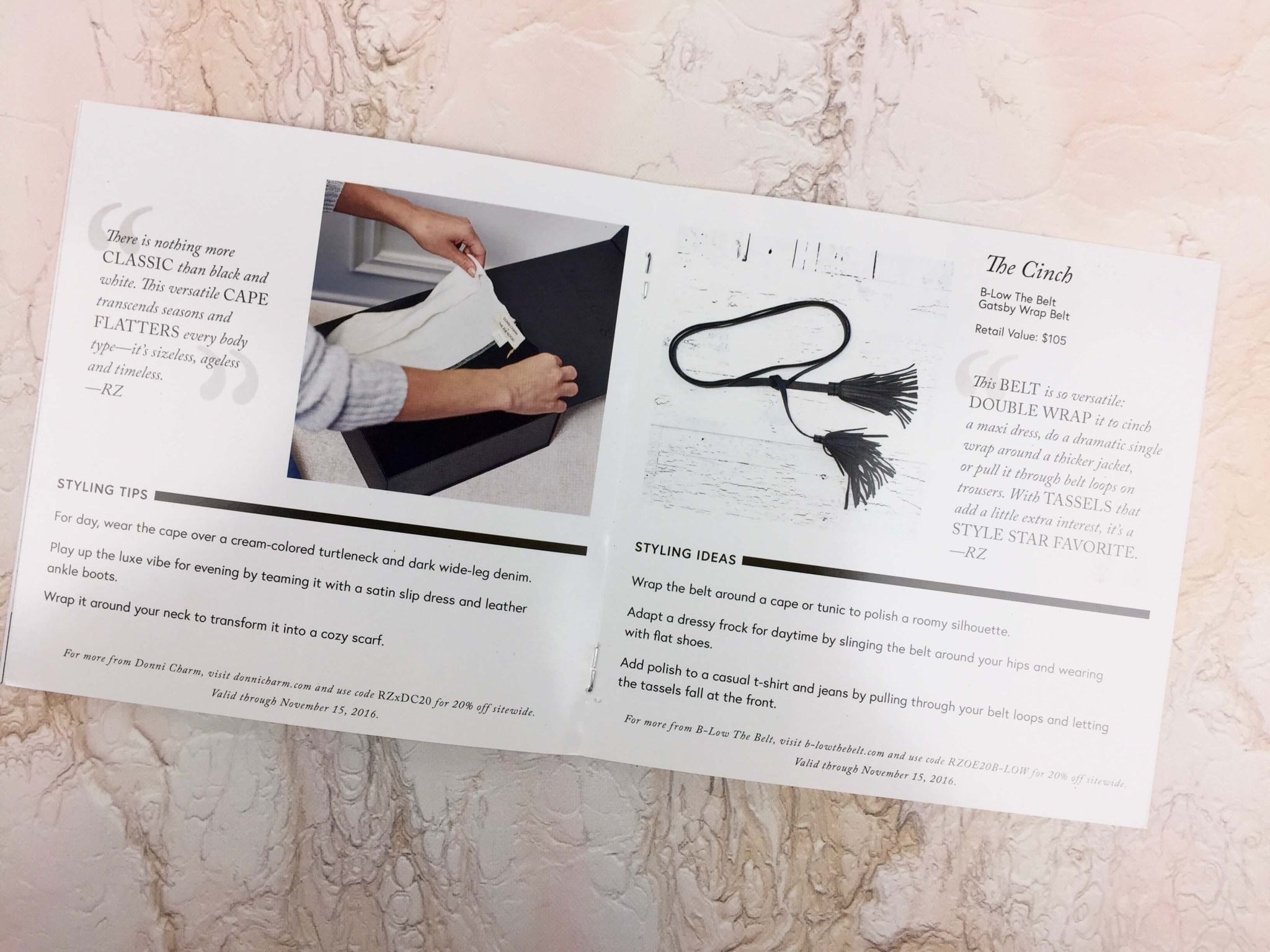 Rachel Zoe Box of Style Fall 2016 Subscription Box Review + Coupon ...