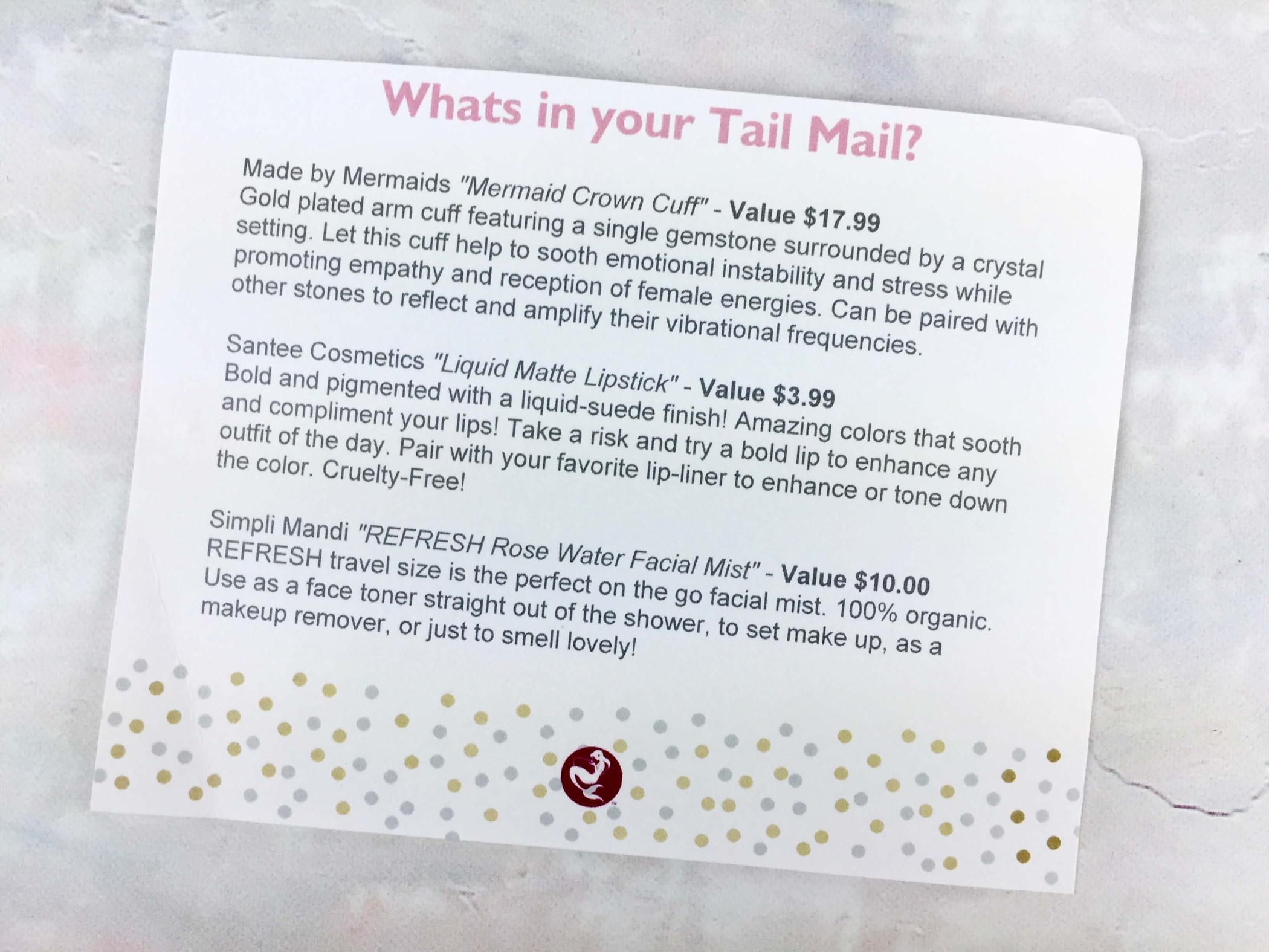 Tail Mail September 2016 Subscription Box Review - Hello Subscription