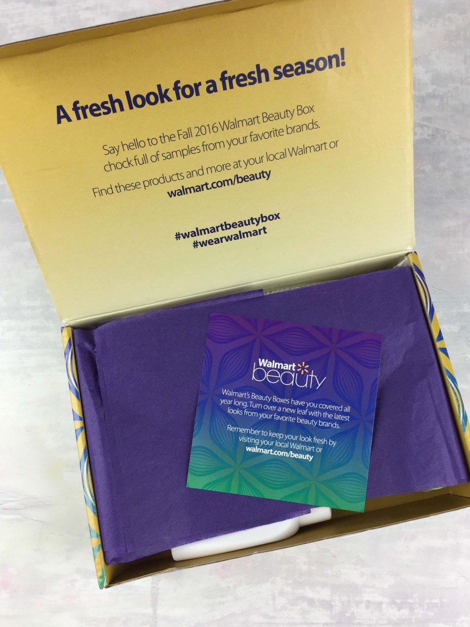 Walmart Beauty Box Fall 2016 Subscription Box Review - Hello Subscription