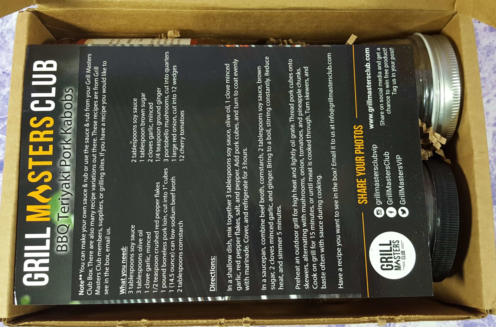 Grill Masters Club Subscription Box Review & Coupon - September 2016 ...