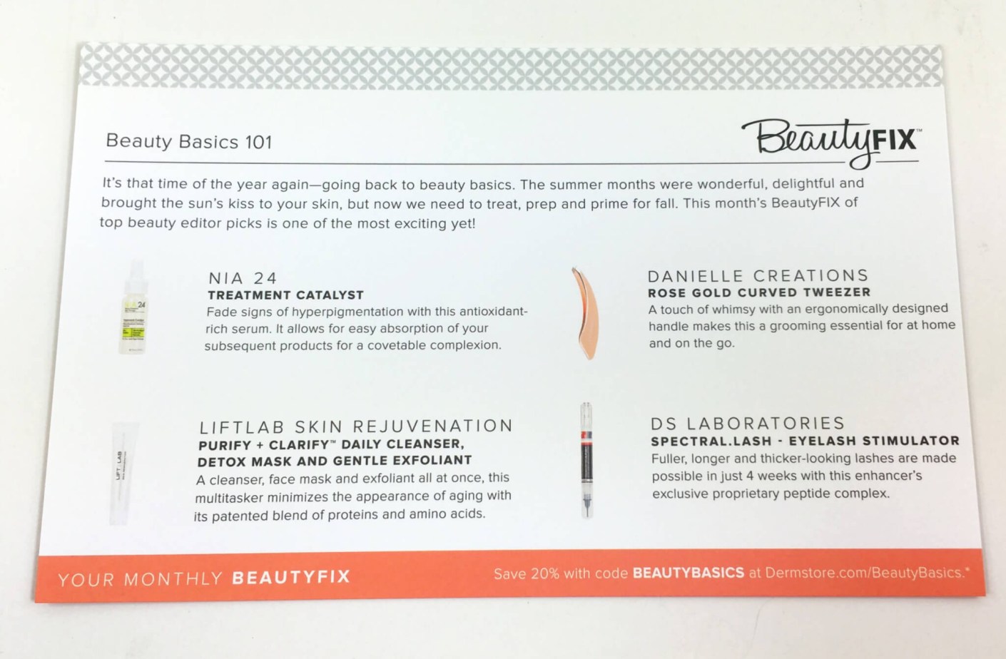BeautyFIX September 2016 Subscription Box Review - Hello Subscription