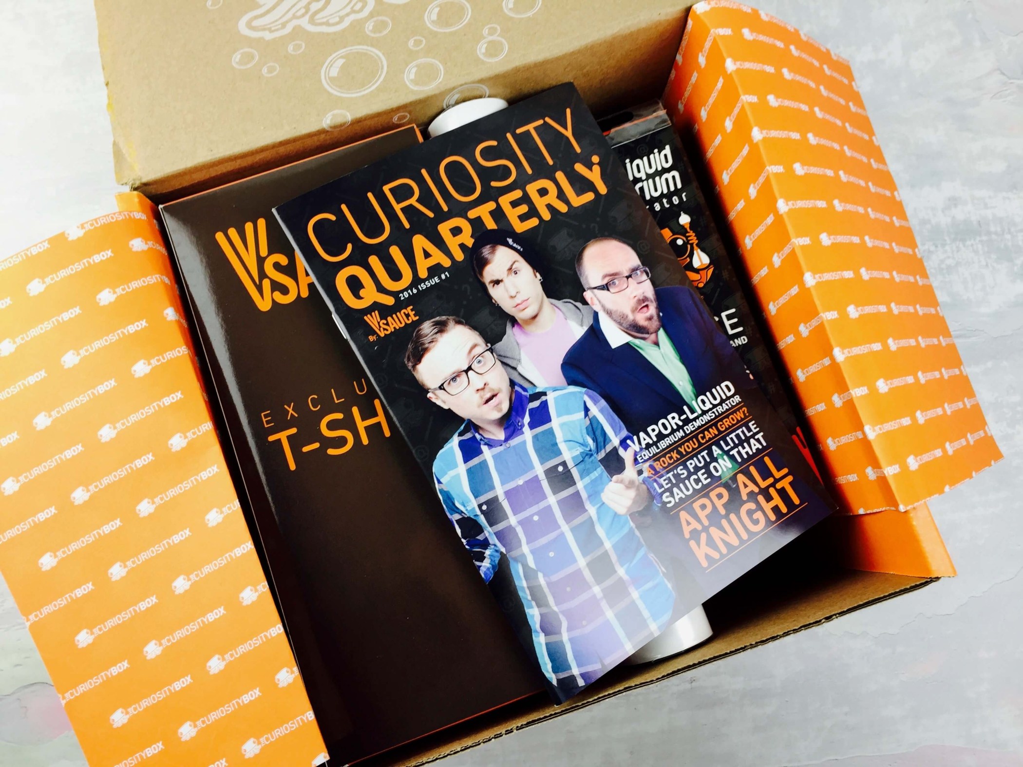 The Curiosity Box by VSauce Subscription Box Review - Summer 2016 ...