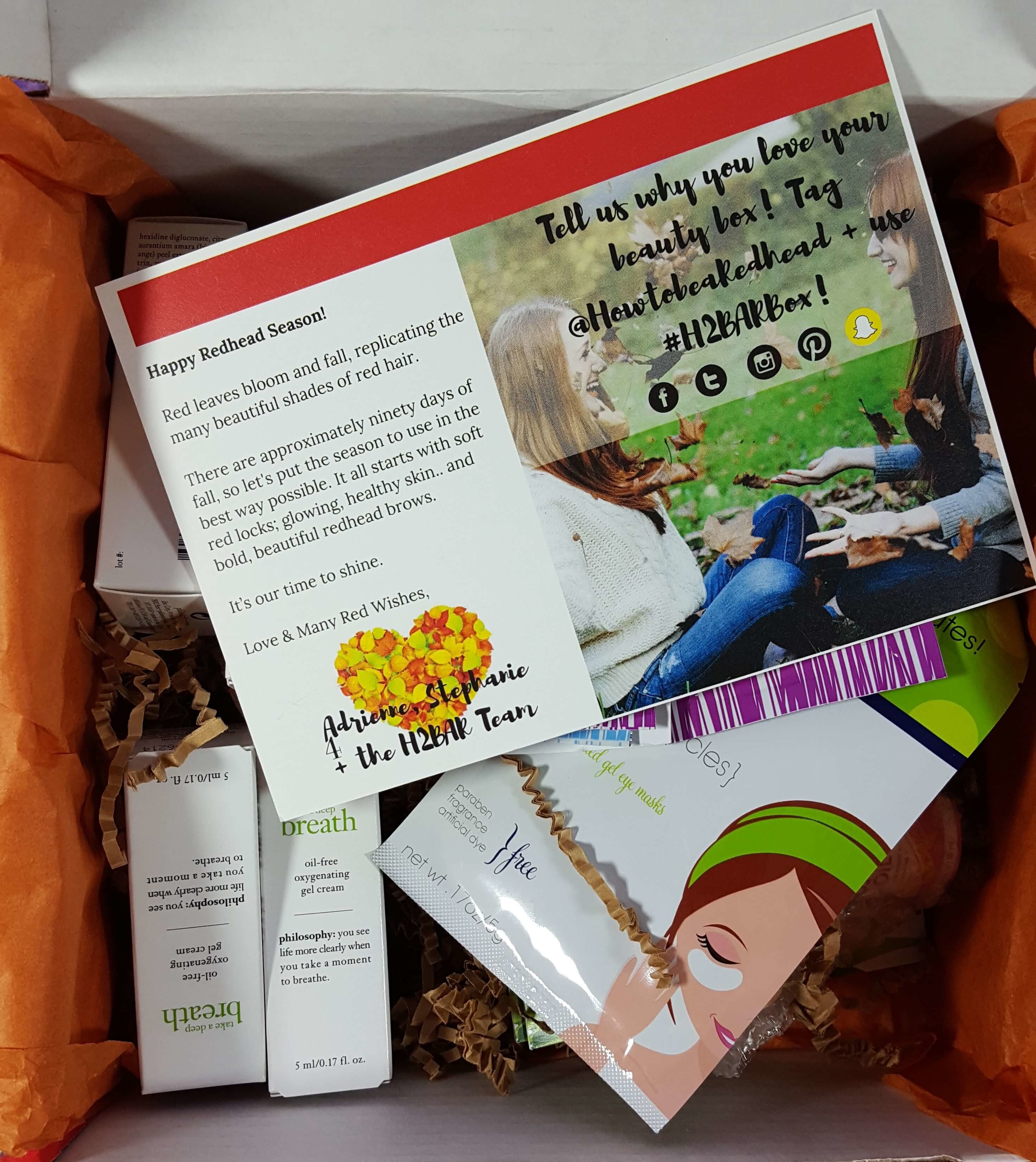 How To Be A Redhead Subscription Box Review - October 2016 - Hello ...