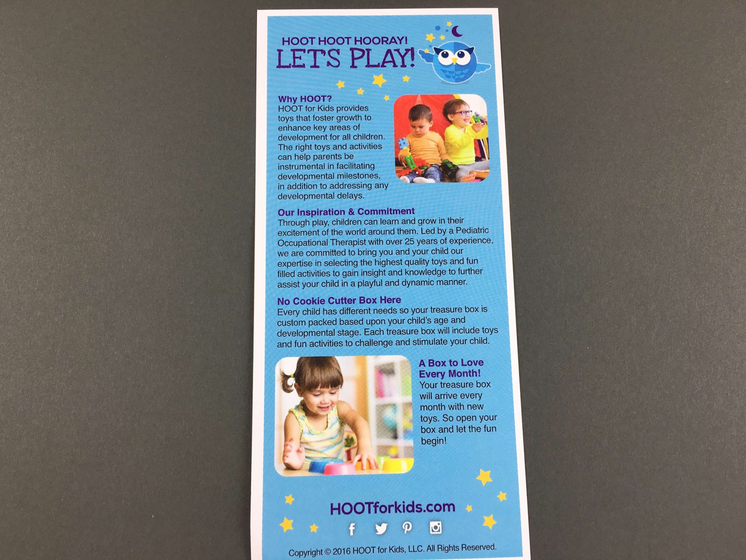 Hoot for Kids October 2016 Subscription Box Review - Hello Subscription