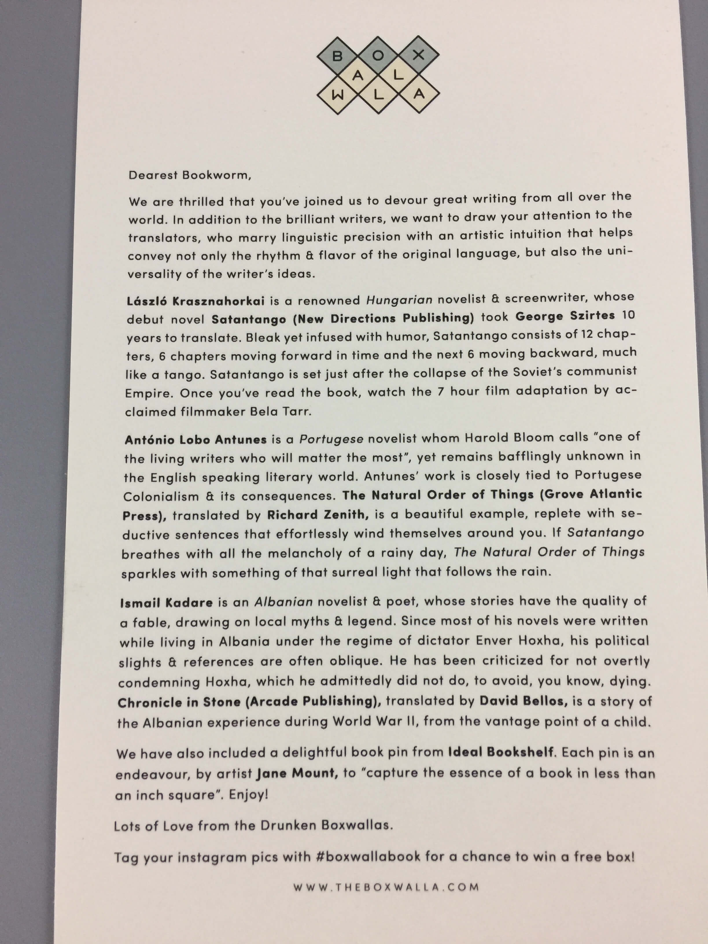 Boxwalla Book October 2016 Subscription Box Review - Hello Subscription