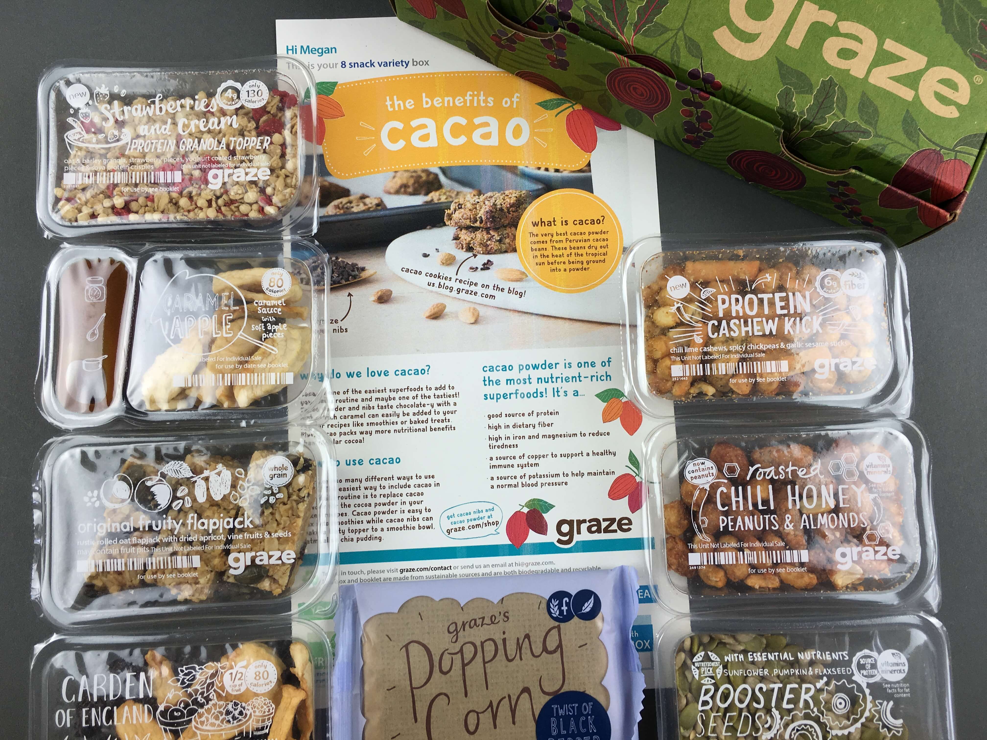 Graze November 2016 Subscription Box Review & Free Box Coupon - Hello ...