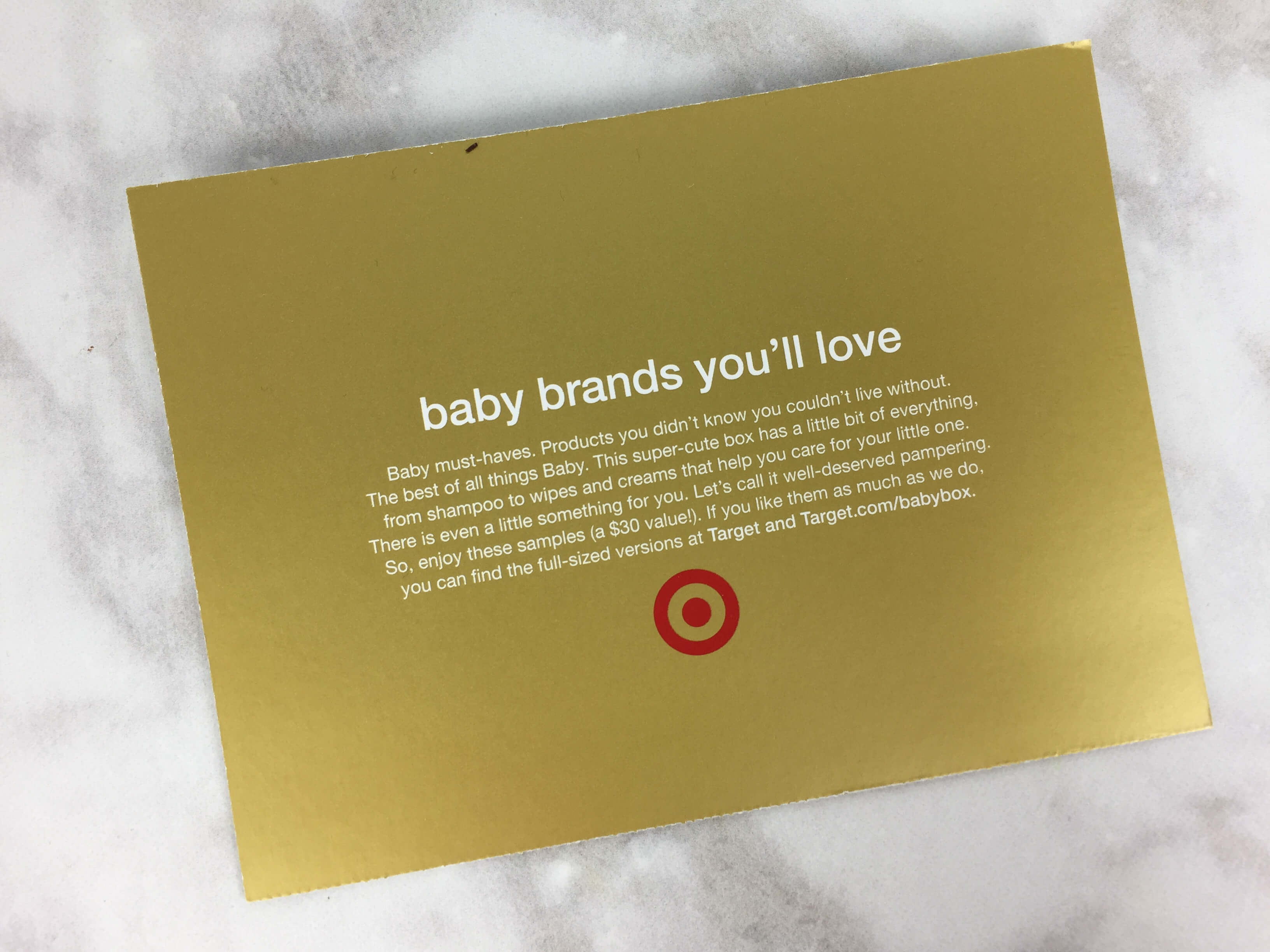 Target Baby Box Review - October 2016 - Hello Subscription