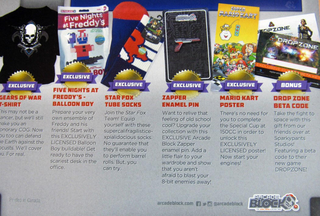 Arcade Block October 2016 Subscription Box Review & Coupon - Hello ...