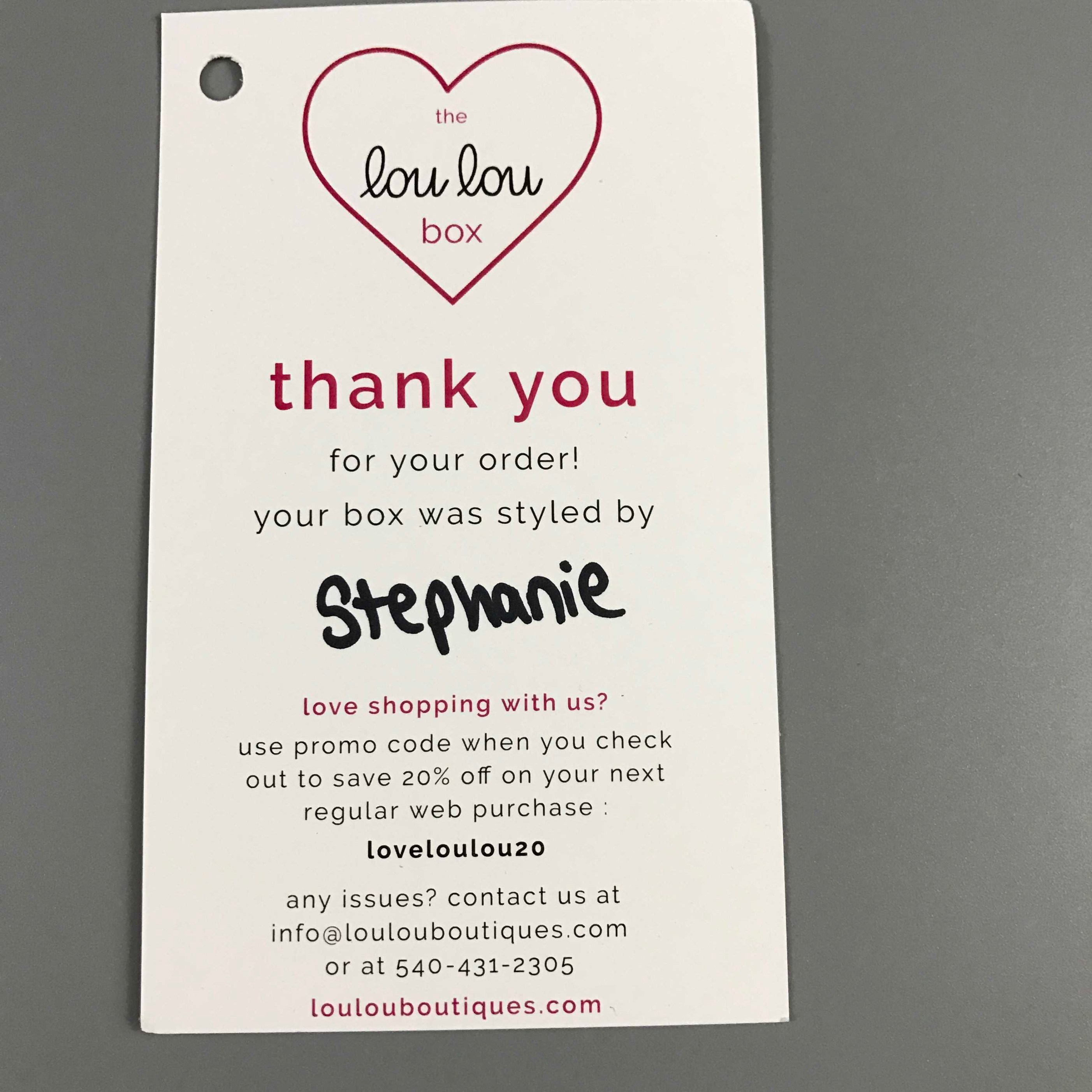 The Lou Lou Box November 2016 Subscription Box Review - hello subscription