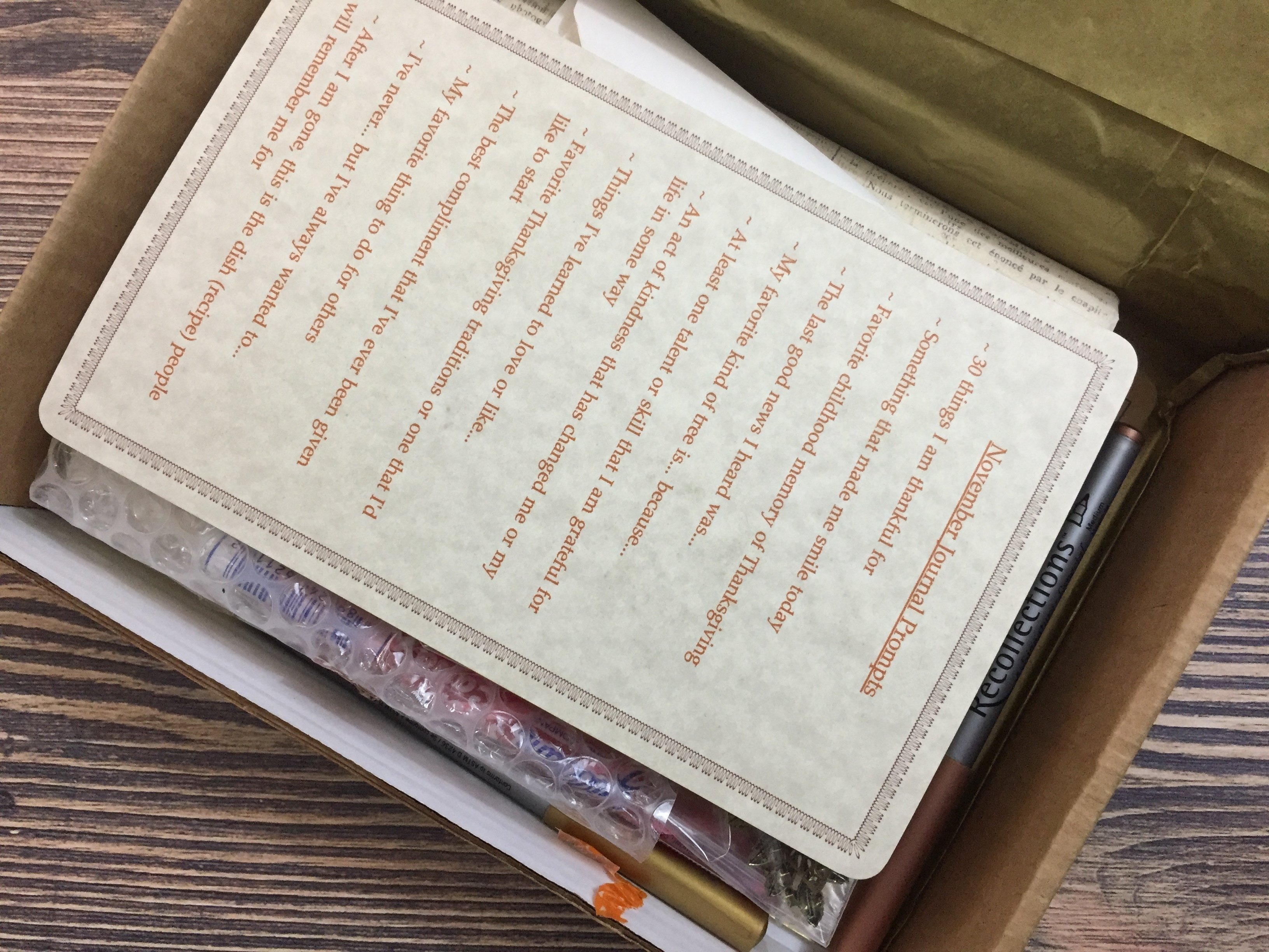 Holly Journals November 2016 Subscription Box Review + Coupon - Hello ...