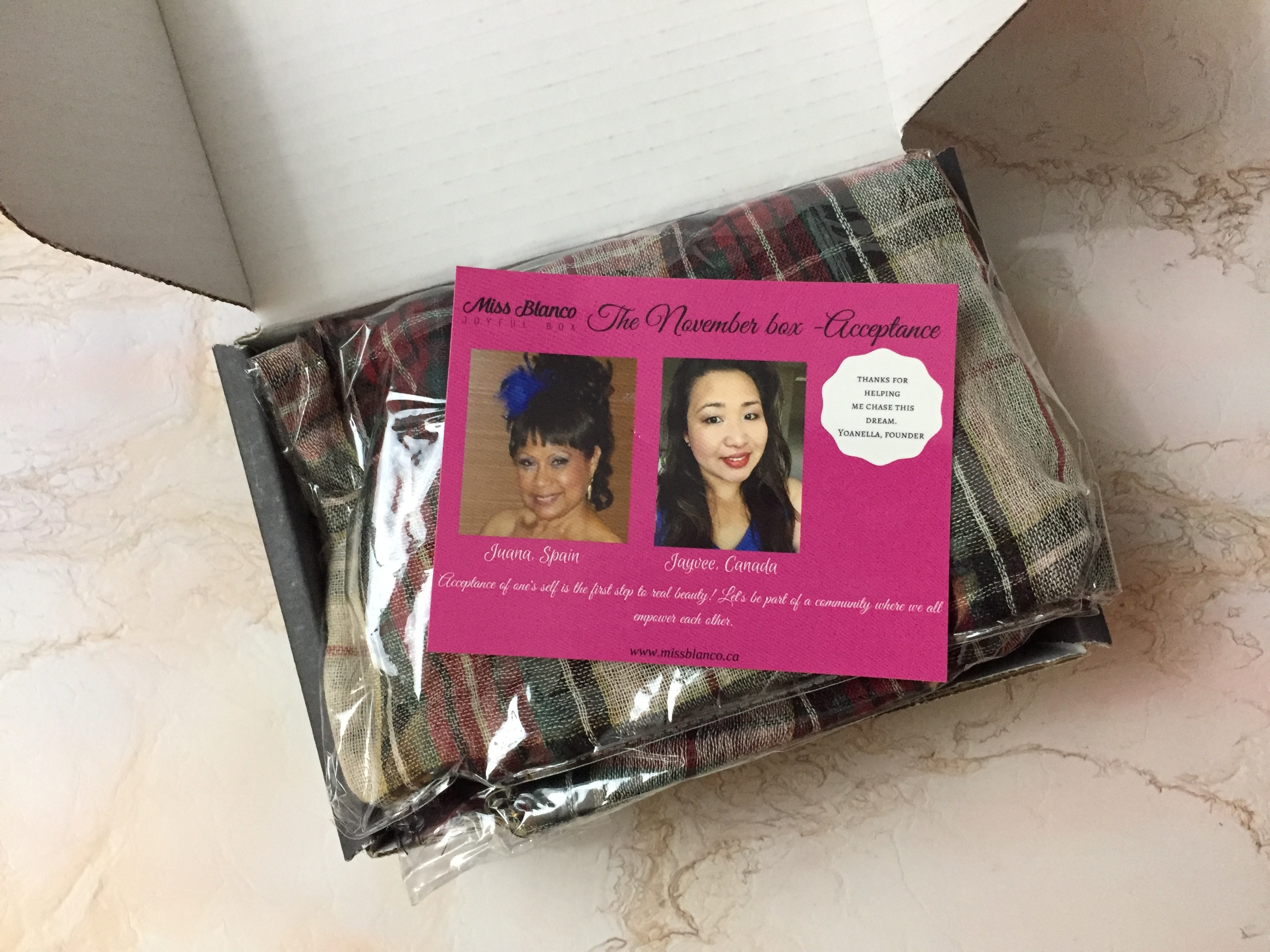 Miss Blanco Joyful Box November 2016 Subscription Box Review + Coupon ...