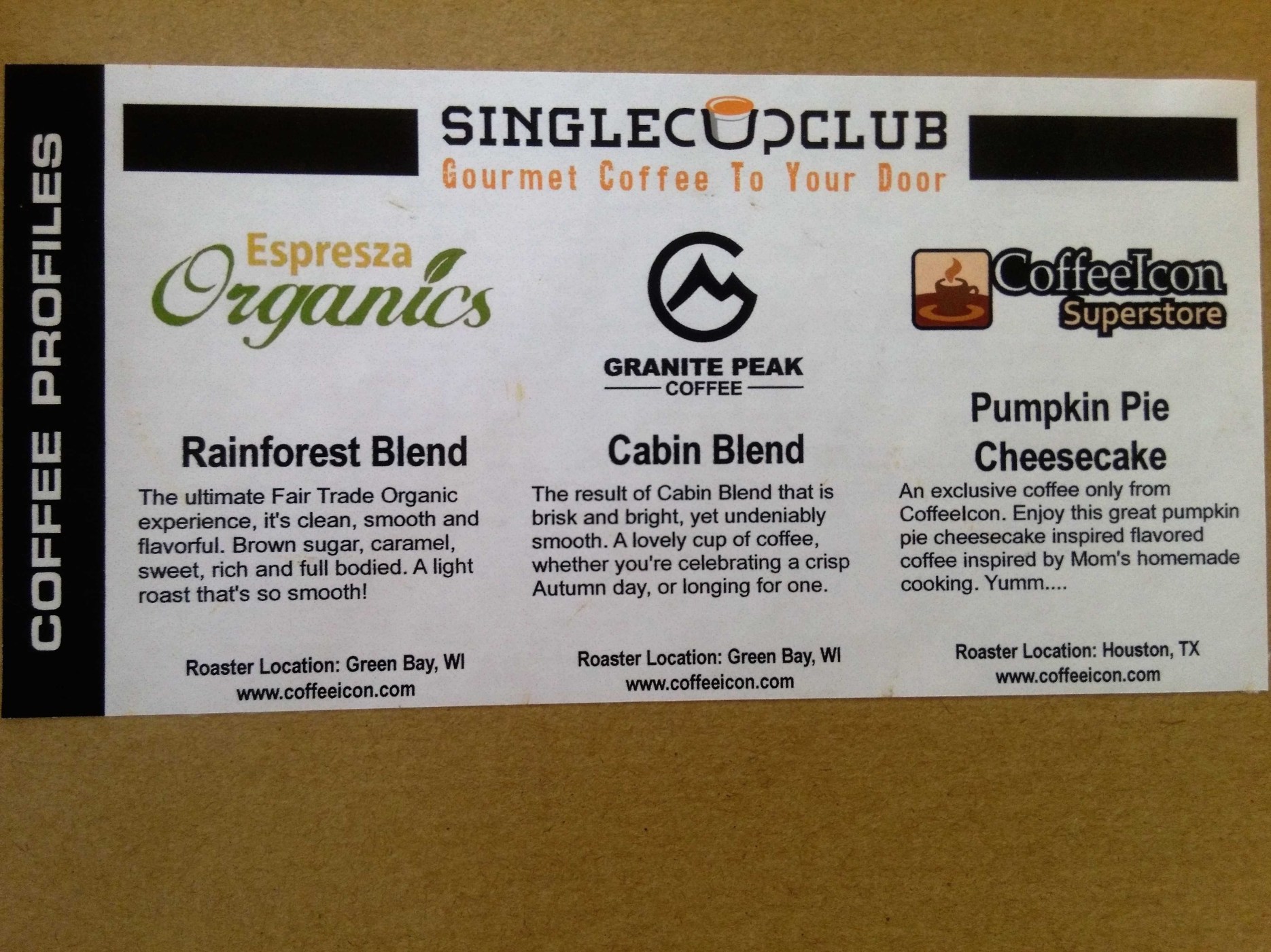 Single Cup Club Coffee Subscription Box Review + Coupon - November 2016 ...