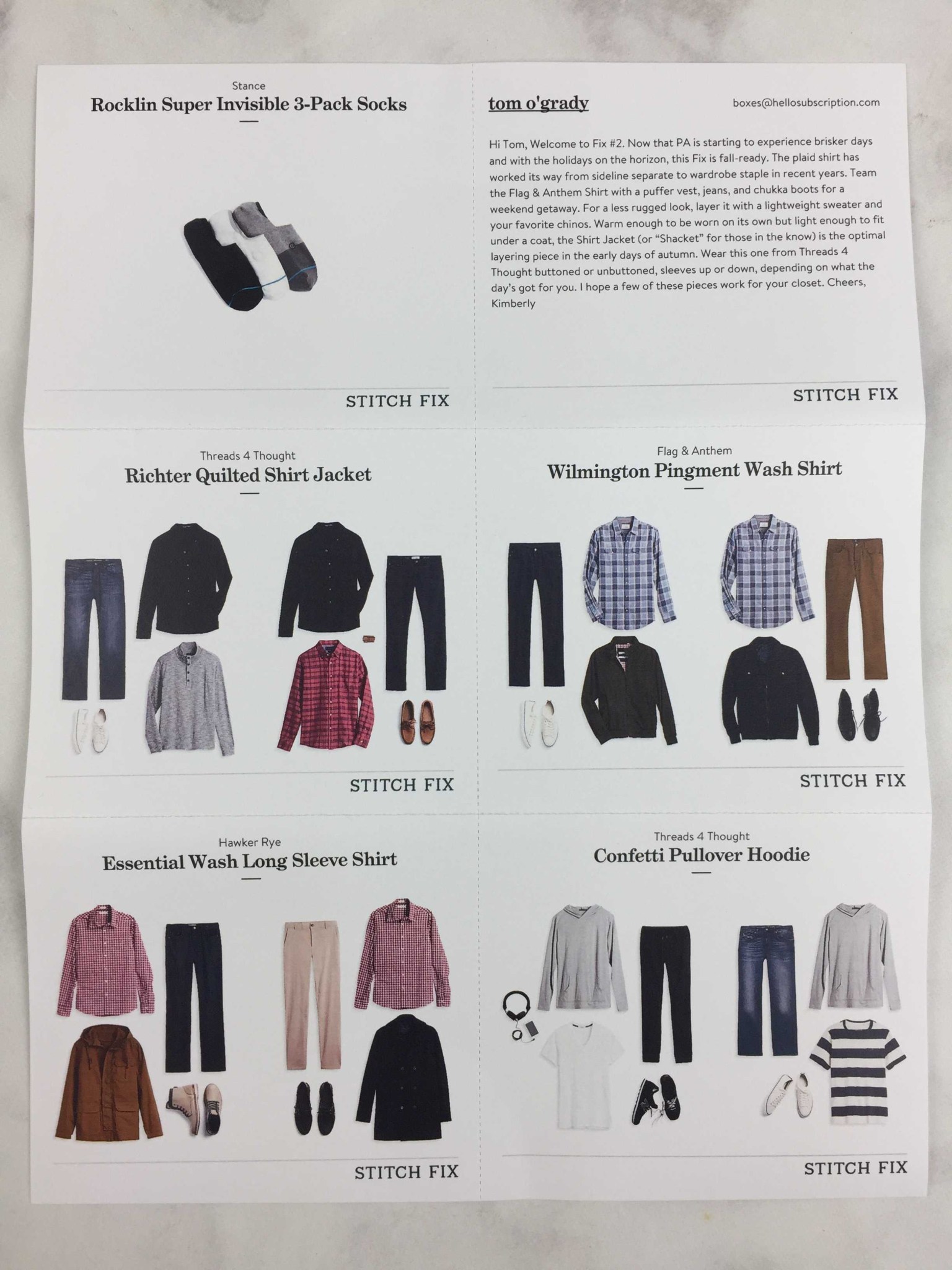 Stitch Fix Men November 2016 Review - Hello Subscription