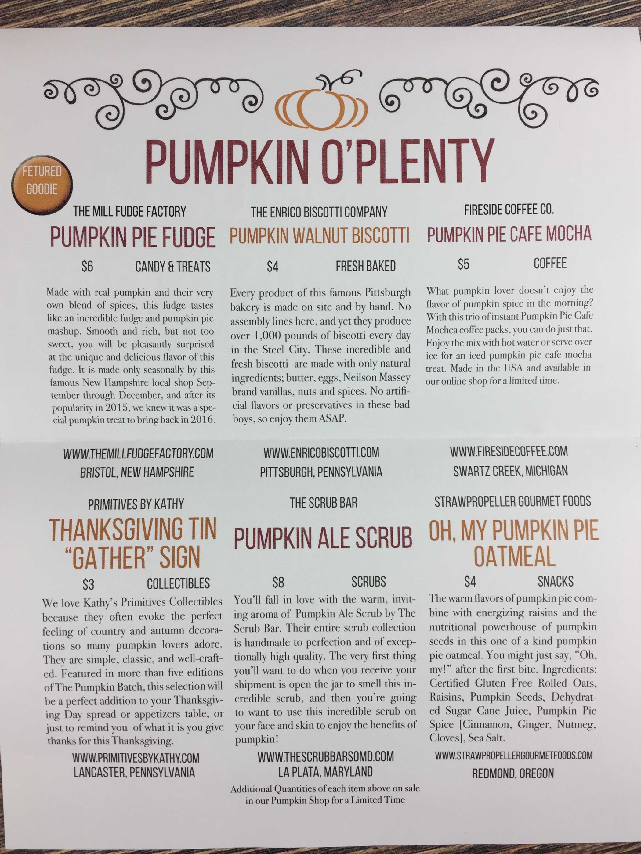 The Pumpkin Batch November 2016 Subscription Box Review - Hello ...