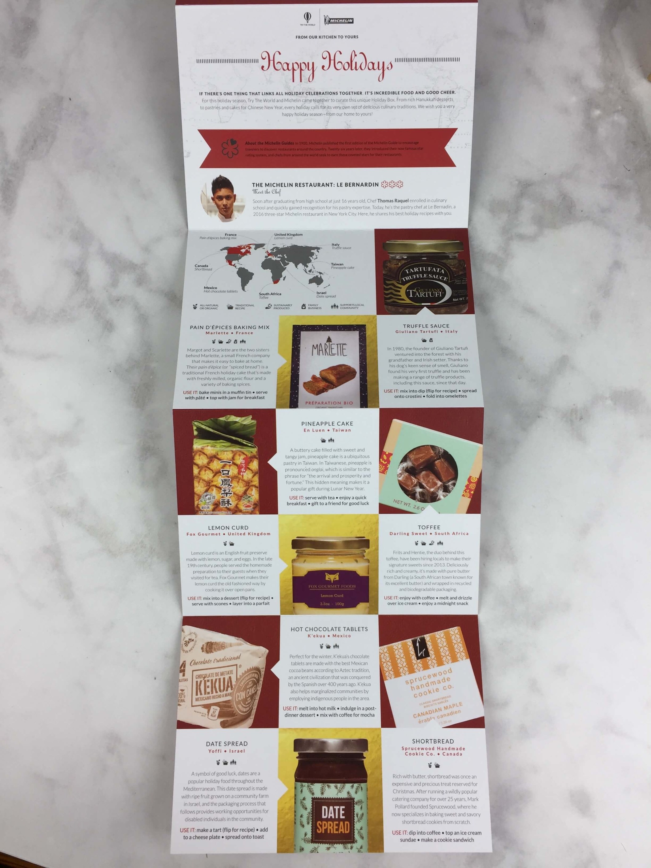 Try The World Box Michelin Holiday Box Review - November 2016 - Hello ...