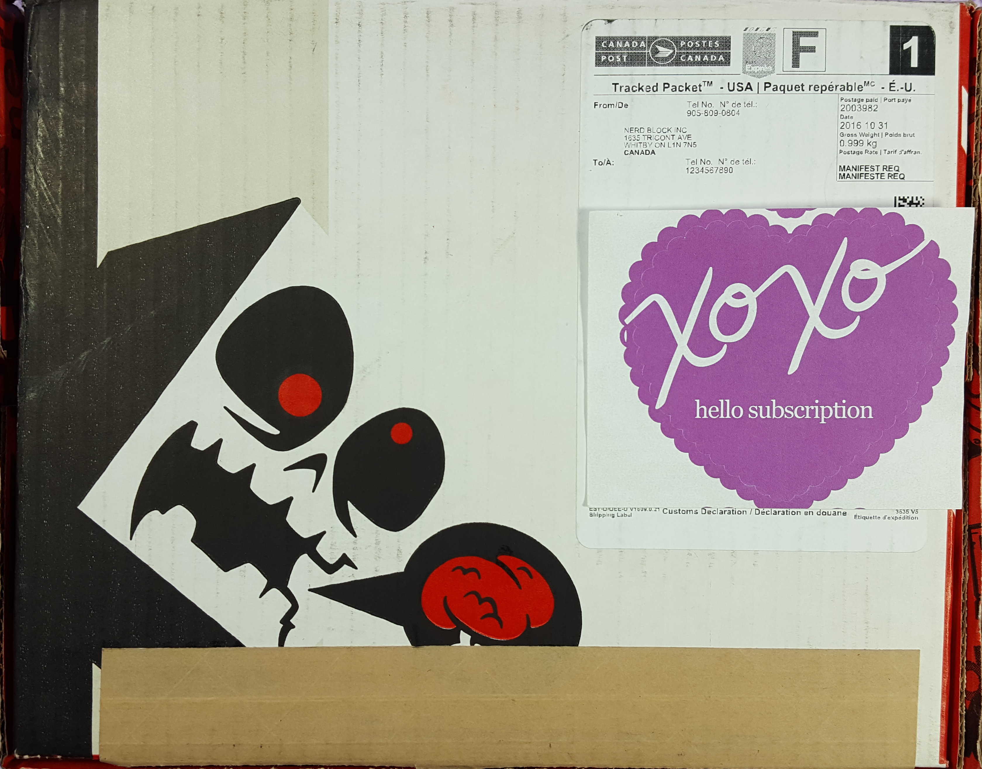 Horror Block October 2016 Review & Coupon - Hello Subscription