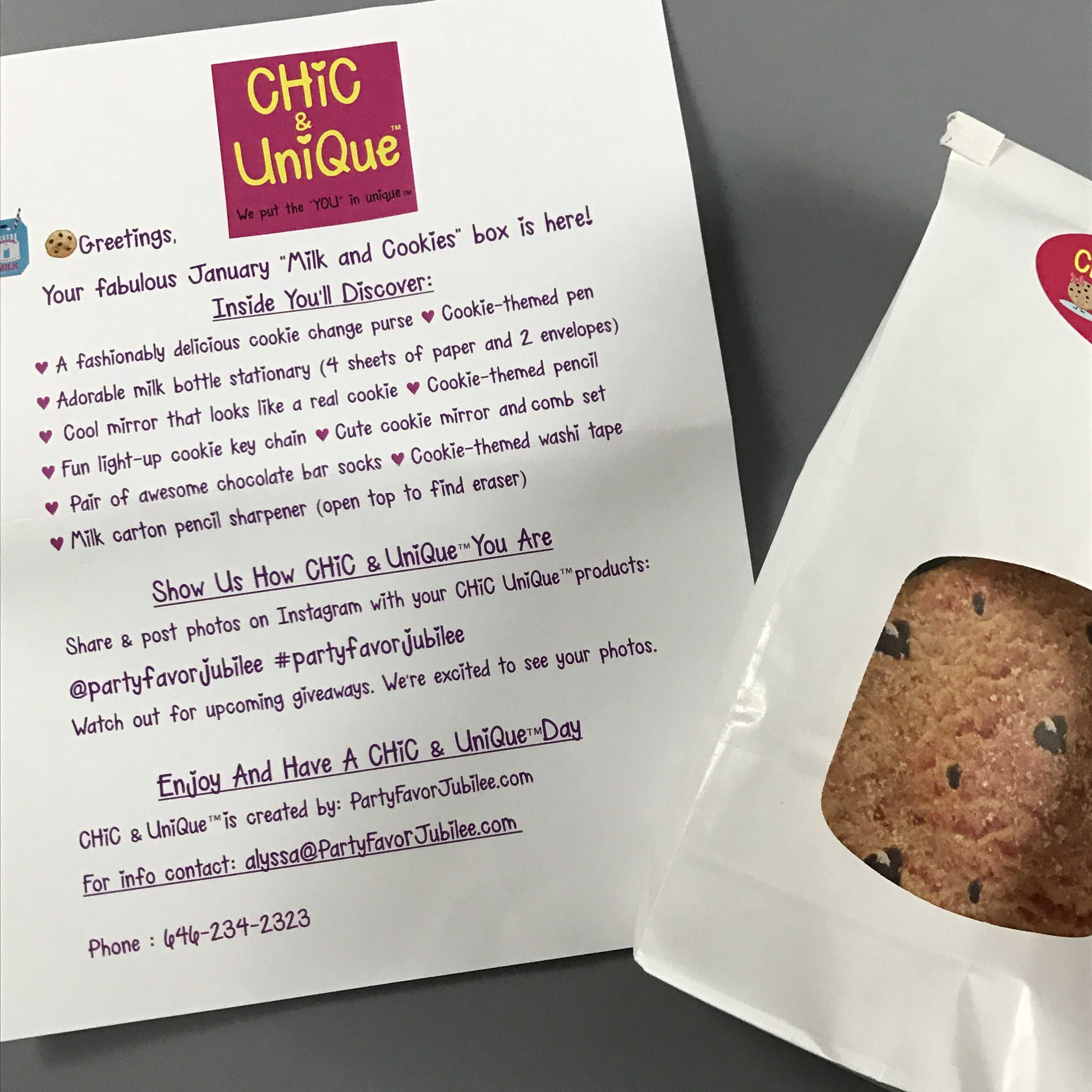 Chic &Unique January 2017 Subscription Box Review - Hello Subscription