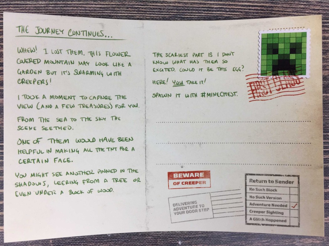 Mine Chest November 2016 Subscription Box Review - Hello Subscription