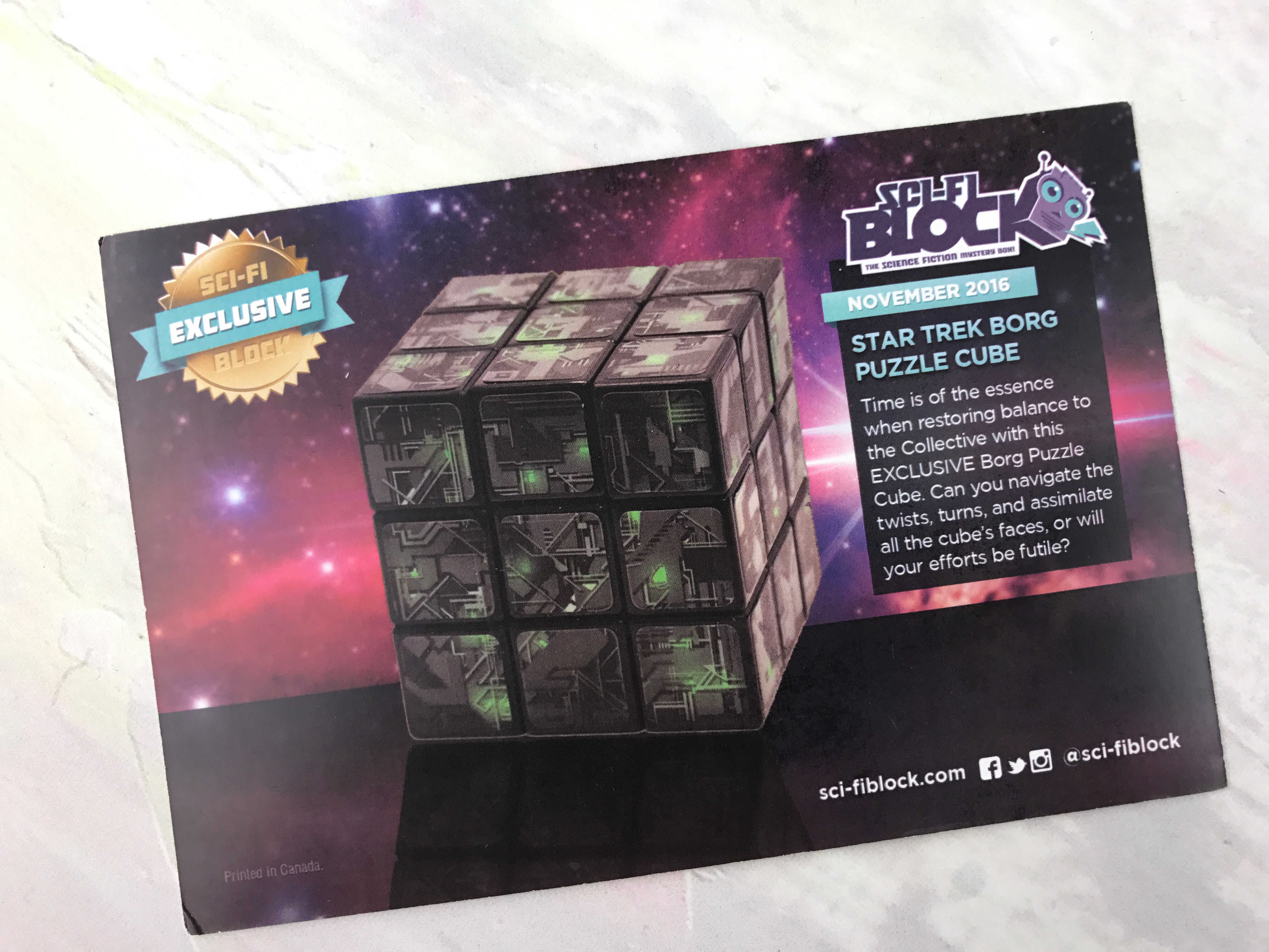 Sci-Fi Block December 2016 Subscription Box Review + Coupon - Hello ...